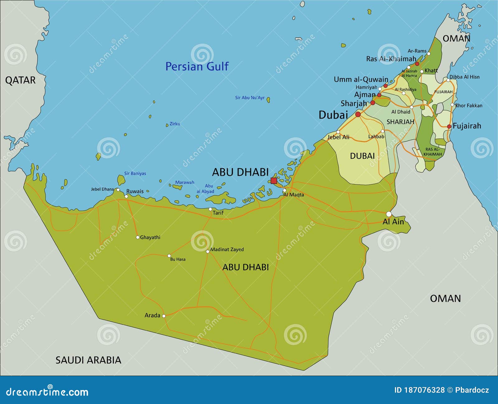 Highly Detailed Editable Political Map with Separated Layers.United ...