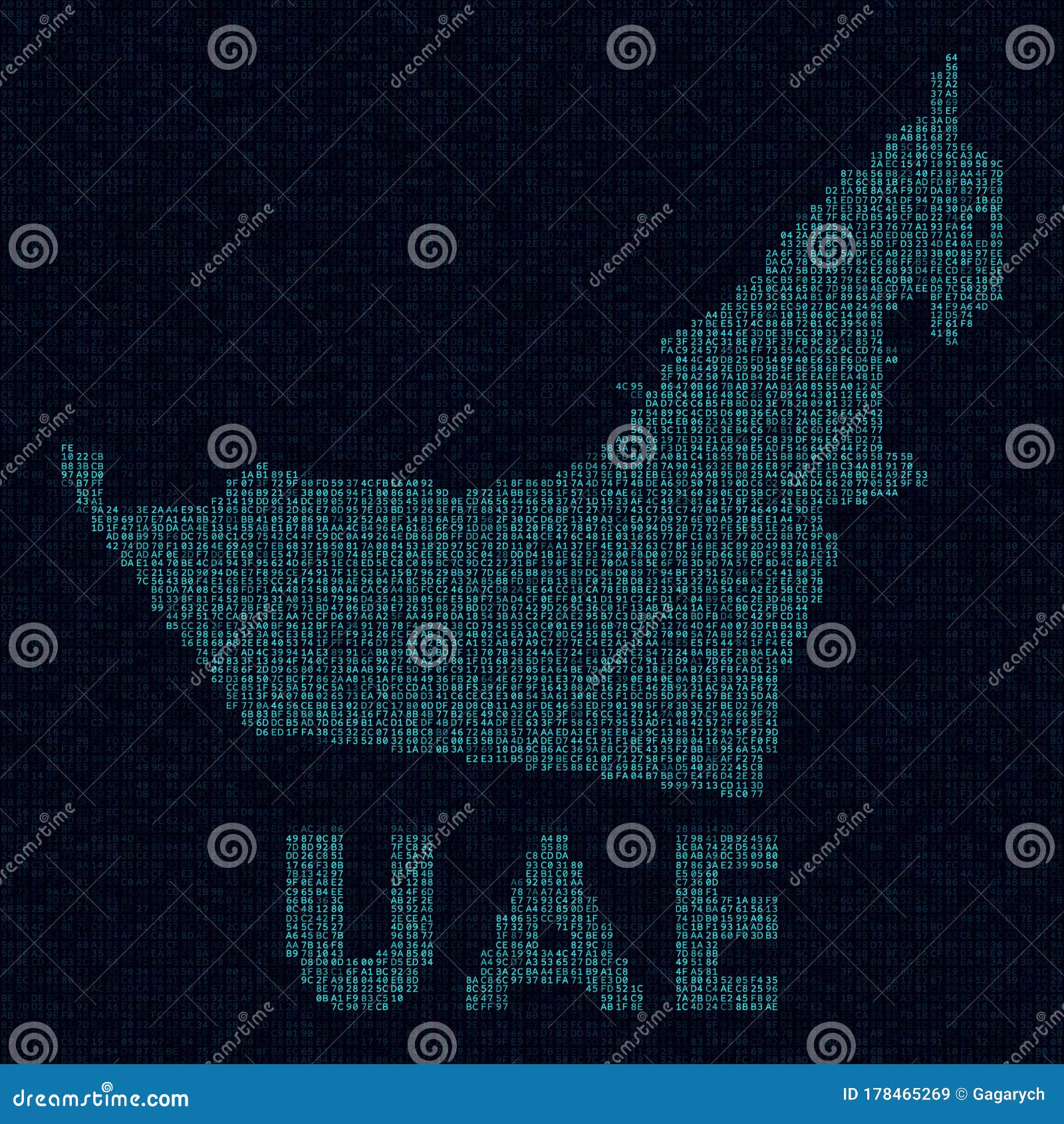 UAE tech map. stock vector. Illustration of code, border - 178465269