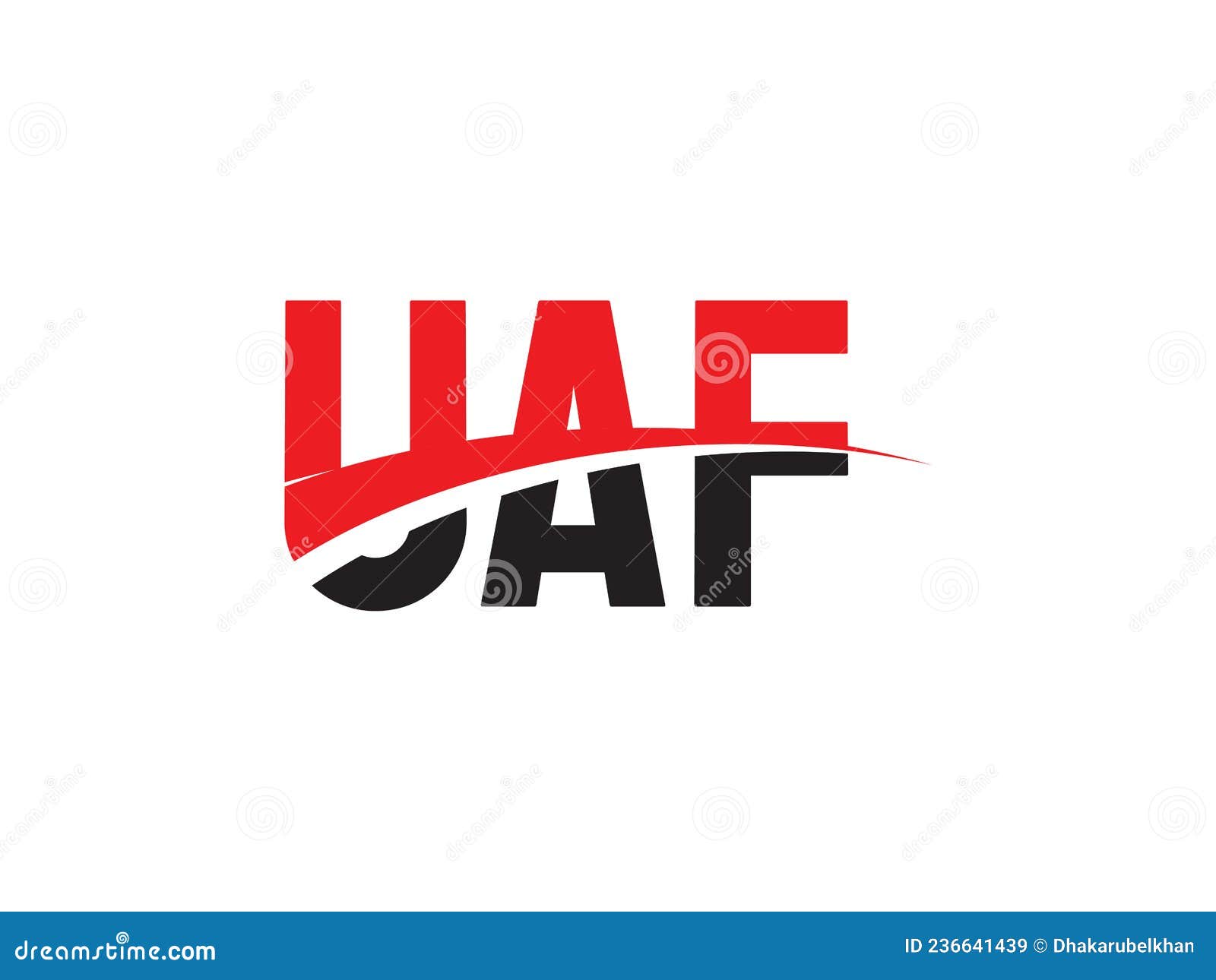 UAF Letter Initial Logo Design Vector Illustration Stock Vector ...