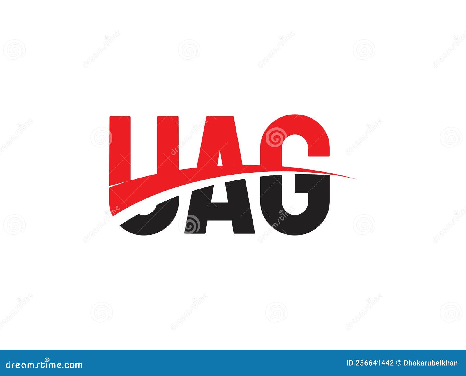 UAG Letter Initial Logo Design Vector Illustration Stock Vector ...