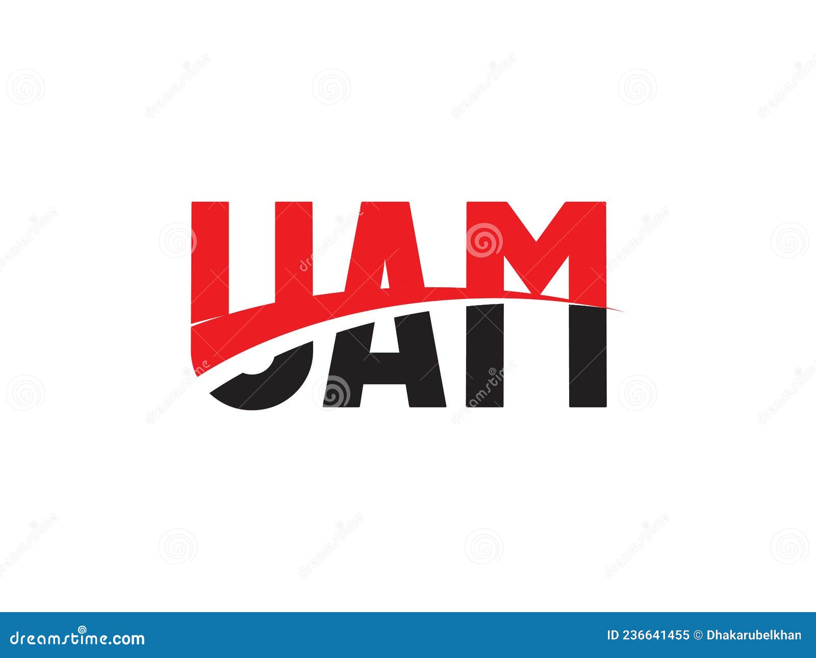UAM Letter Initial Logo Design Vector Illustration Stock Vector ...