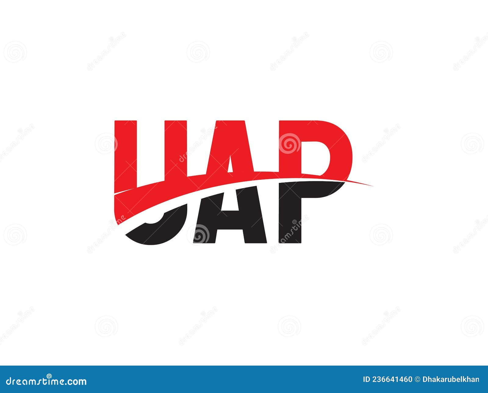 UAP Letter Initial Logo Design Vector Illustration Stock Vector ...