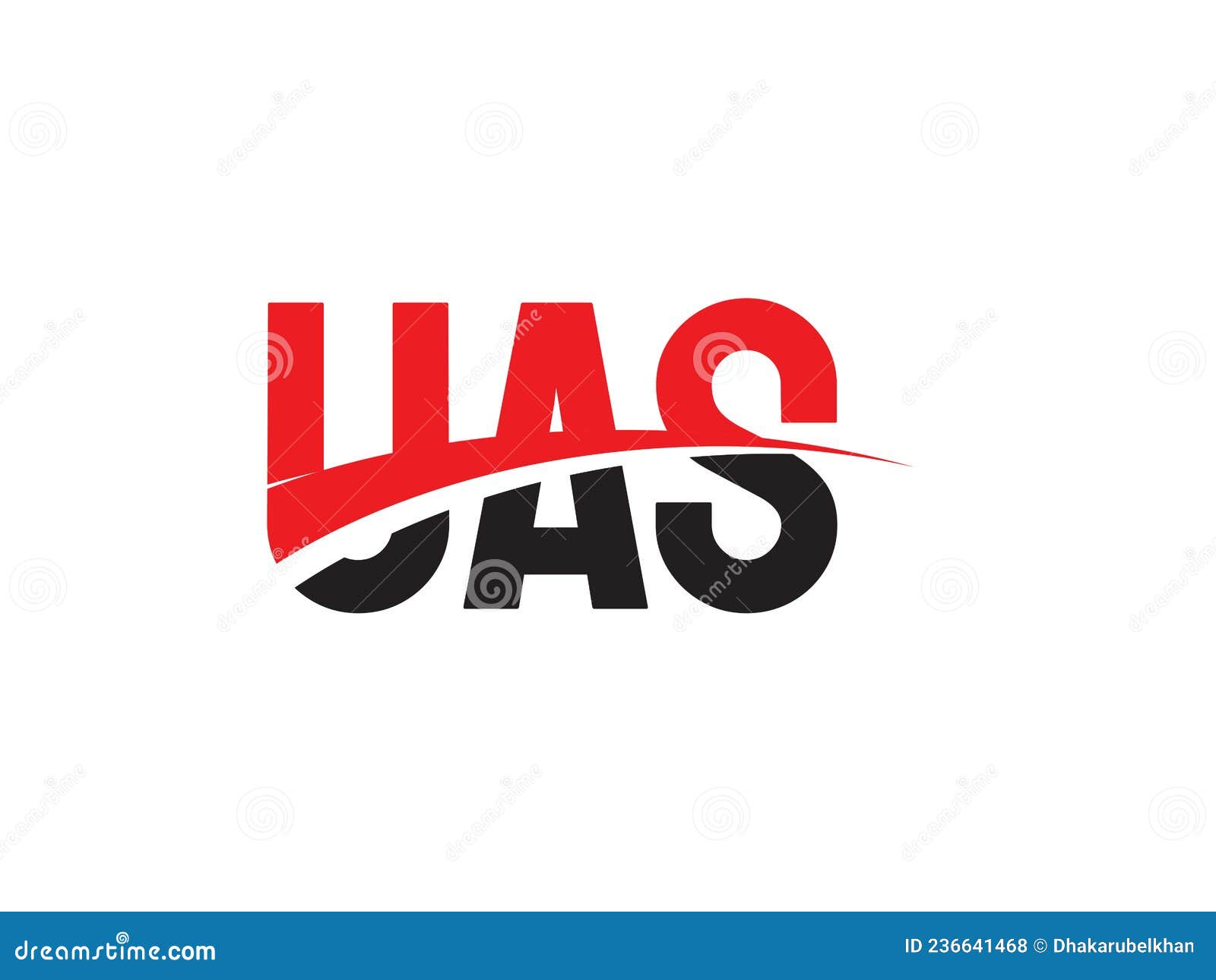 UAS Letter Initial Logo Design Vector Illustration Stock Vector ...