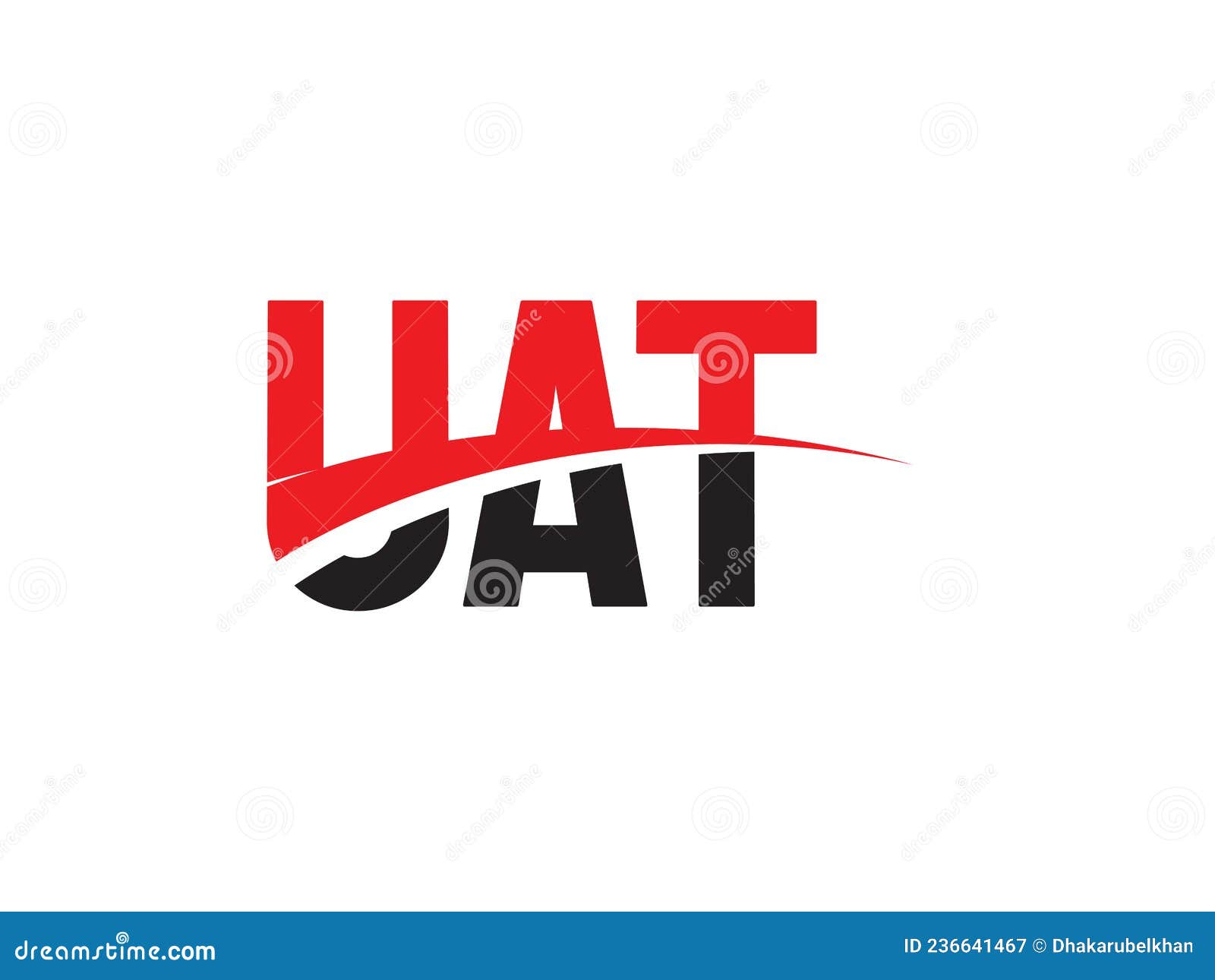 UAT Letter Initial Logo Design Vector Illustration Stock Vector ...