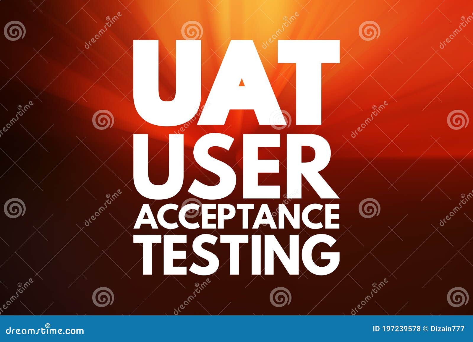 UAT - User Acceptance Testing Acronym, Technology Concept Background ...