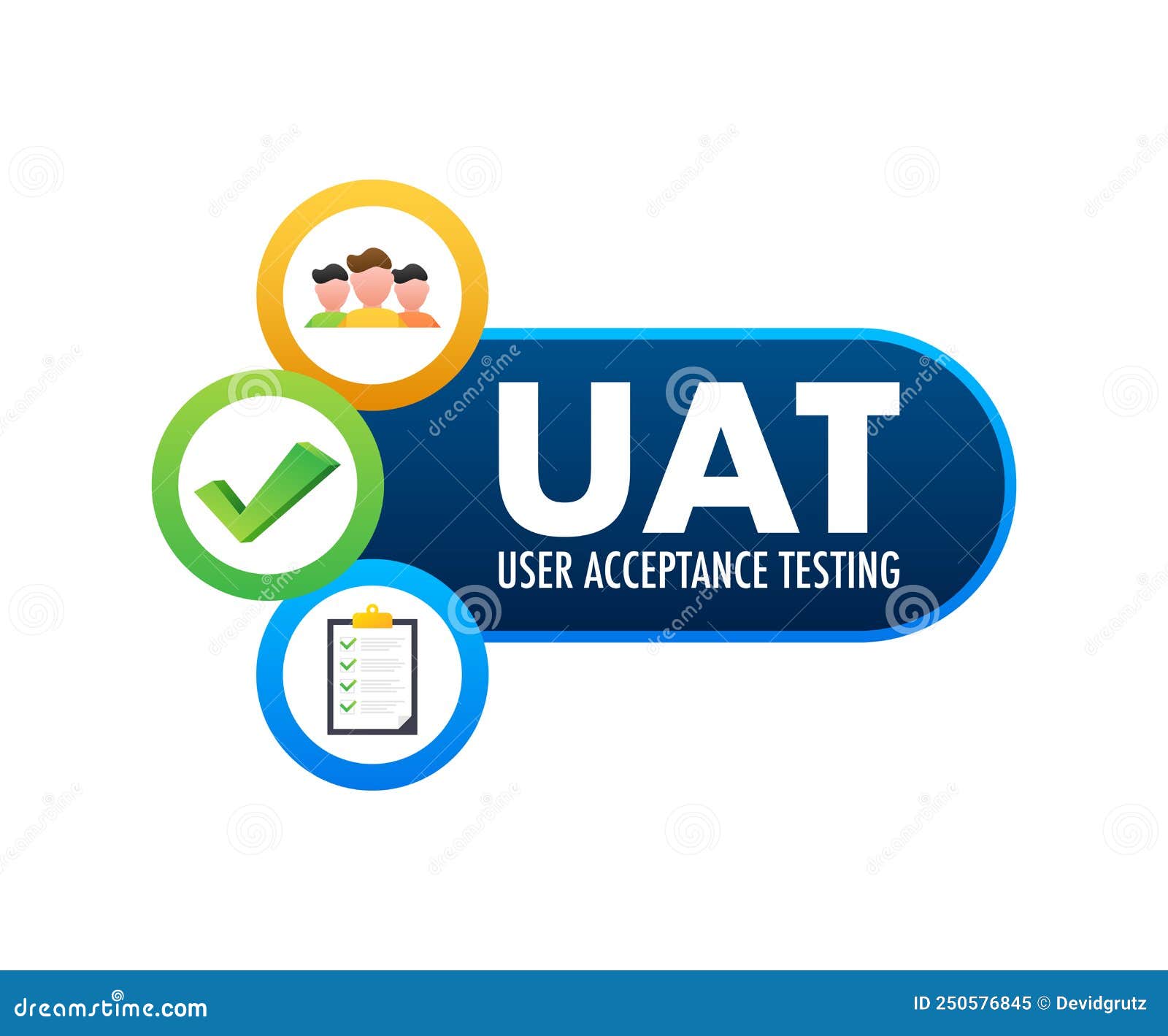 UAT - User Acceptance Testing Acronym, Technology Concept Background ...
