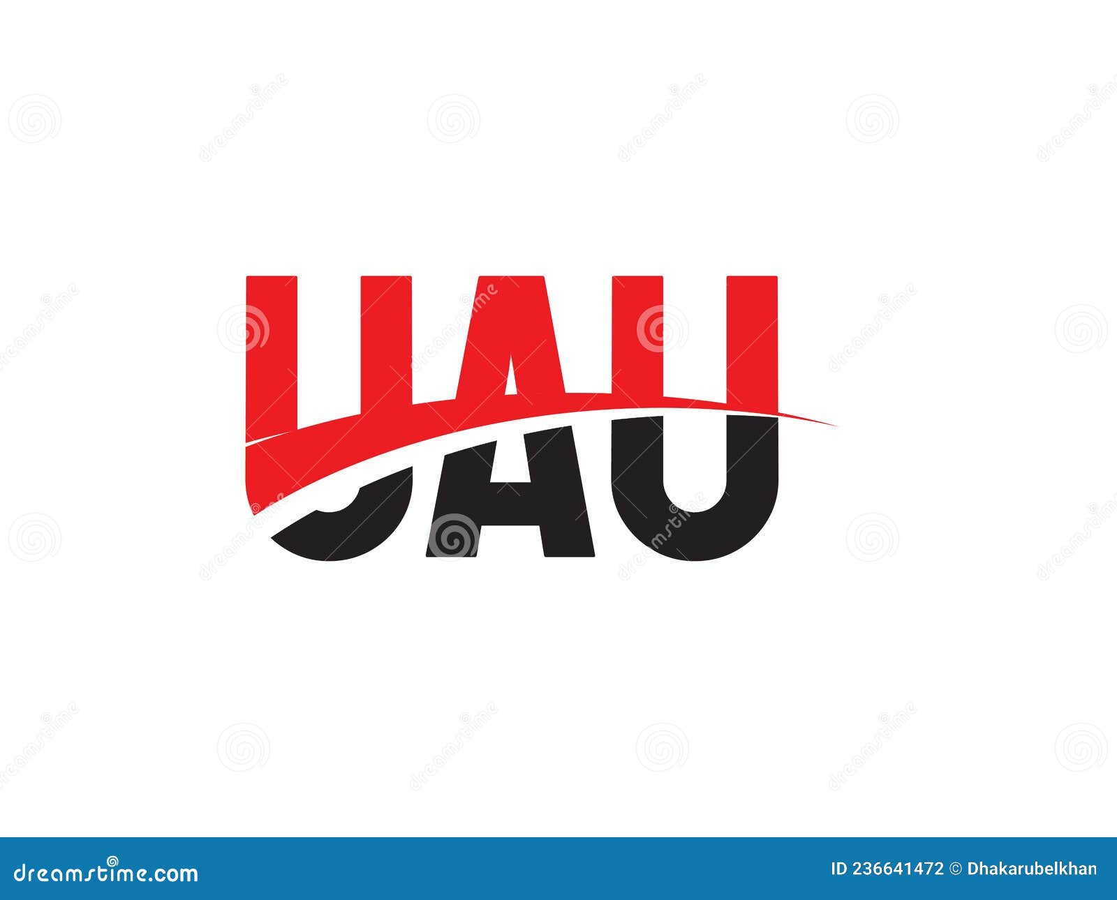 UAU Letter Initial Logo Design Vector Illustration Stock Vector ...