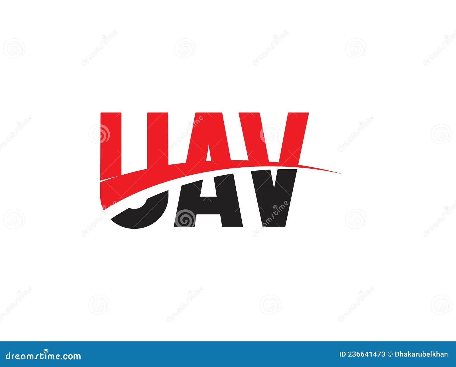 UAV Letter Initial Logo Design Vector Illustration Stock Vector ...