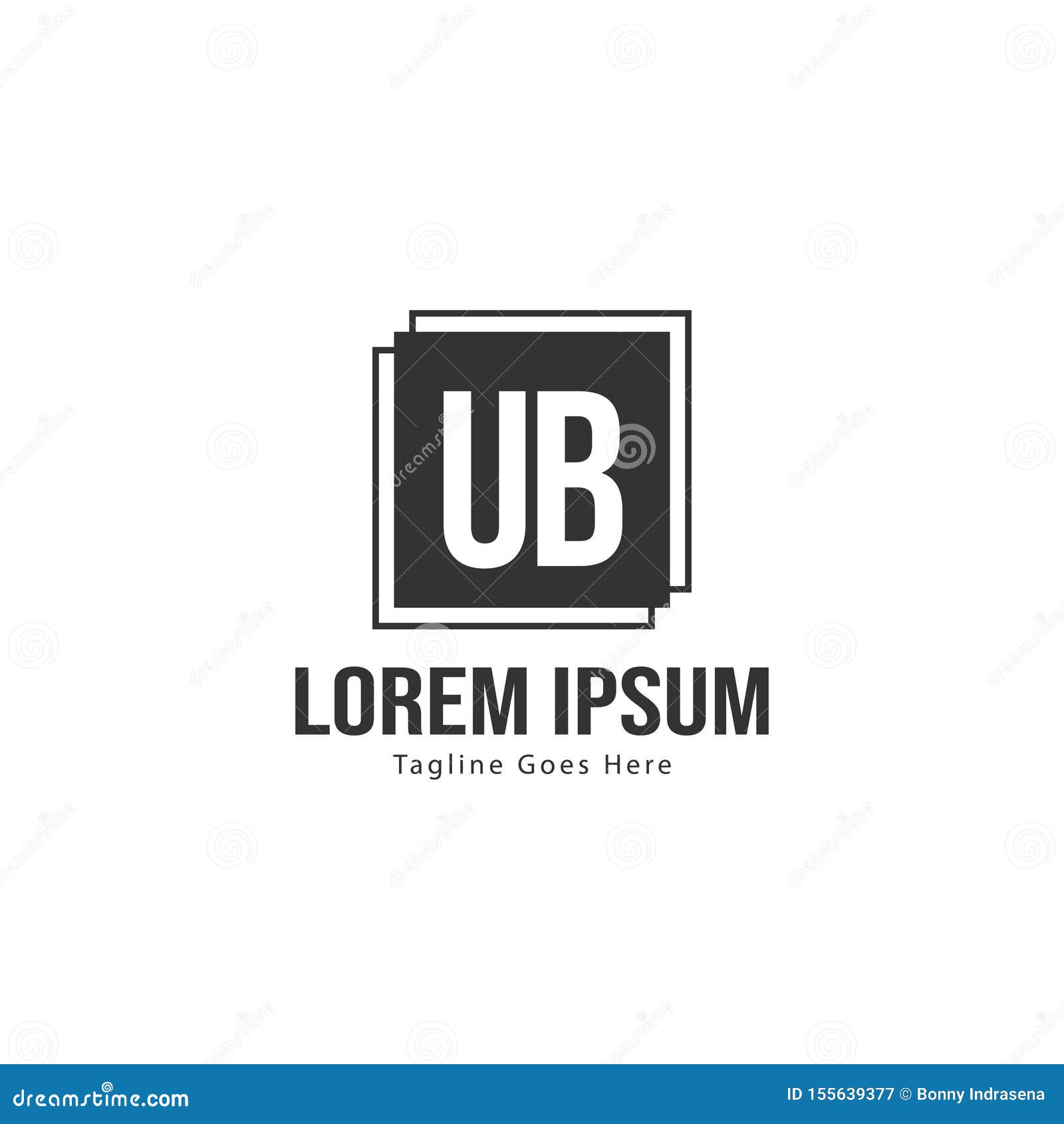 UB Letter Logo Design. Creative Modern UB Letters Icon Illustration ...
