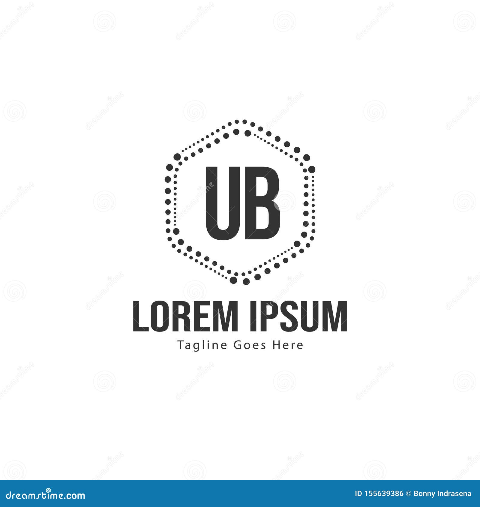 UB Letter Logo Design. Creative Modern UB Letters Icon Illustration ...