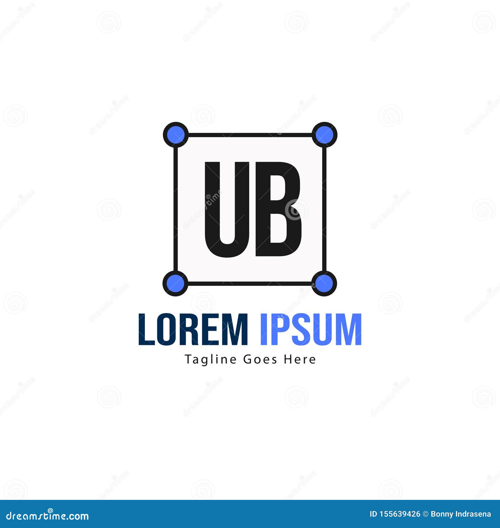 UB Letter Logo Design. Creative Modern UB Letters Icon Illustration ...
