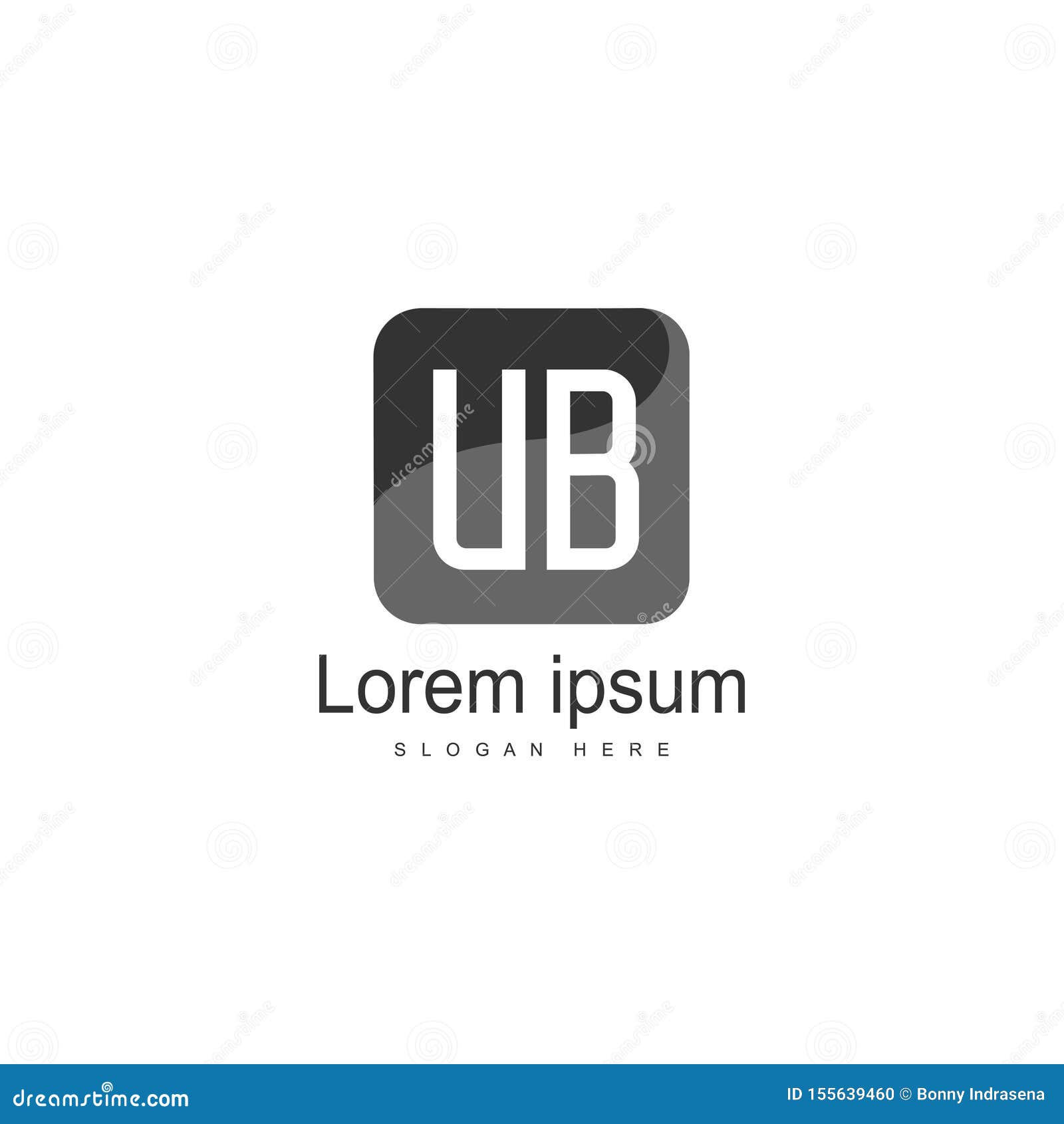 UB Letter Logo Design. Creative Modern UB Letters Icon Illustration ...