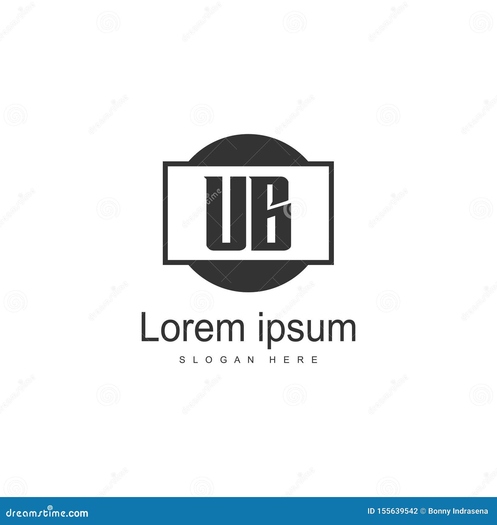 UB Letter Logo Design. Creative Modern UB Letters Icon Illustration ...