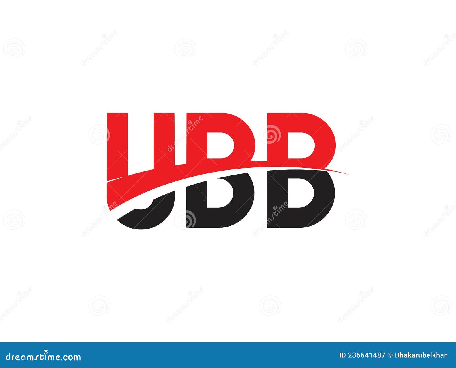 UBB Letter Initial Logo Design Vector Illustration Stock Vector ...