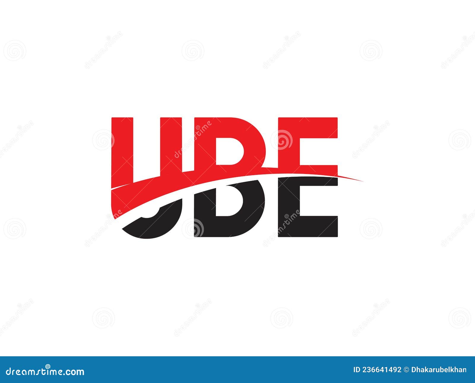UBE Letter Initial Logo Design Vector Illustration Stock Vector ...