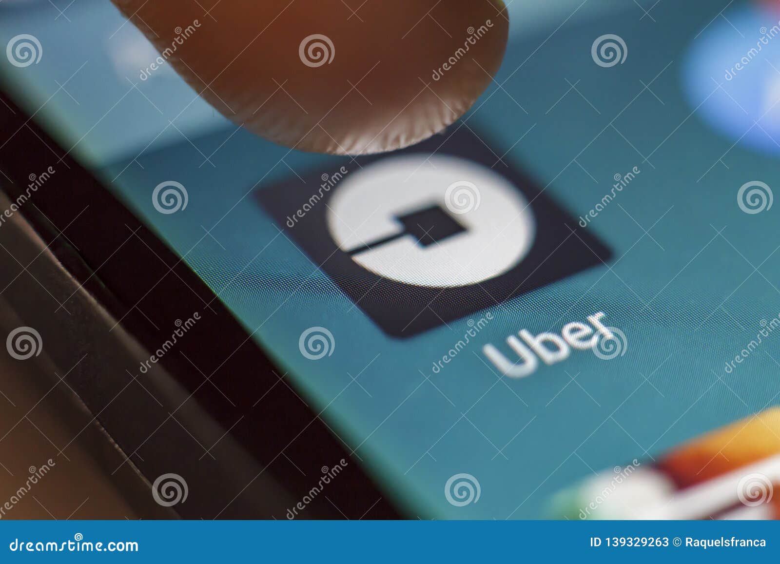 Uber App on Smartphone Screen Editorial Stock Photo - Image of display ...