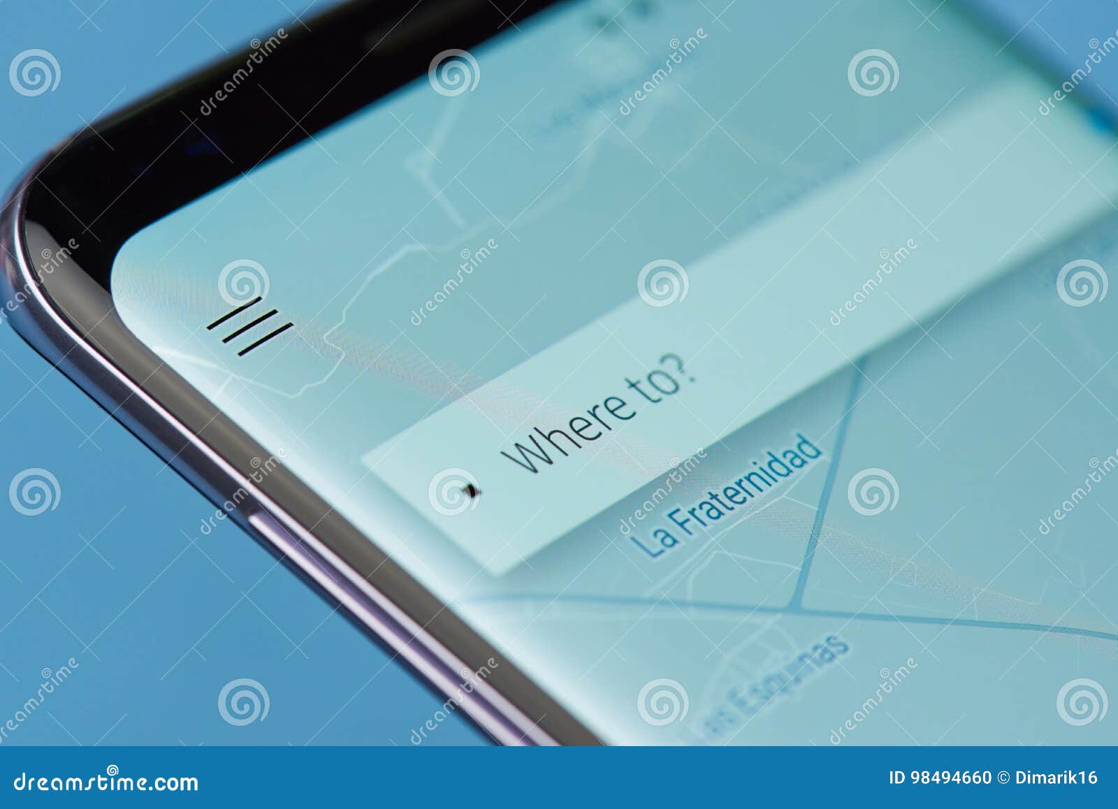 Uber application menu editorial image. Image of mobile - 98494660
