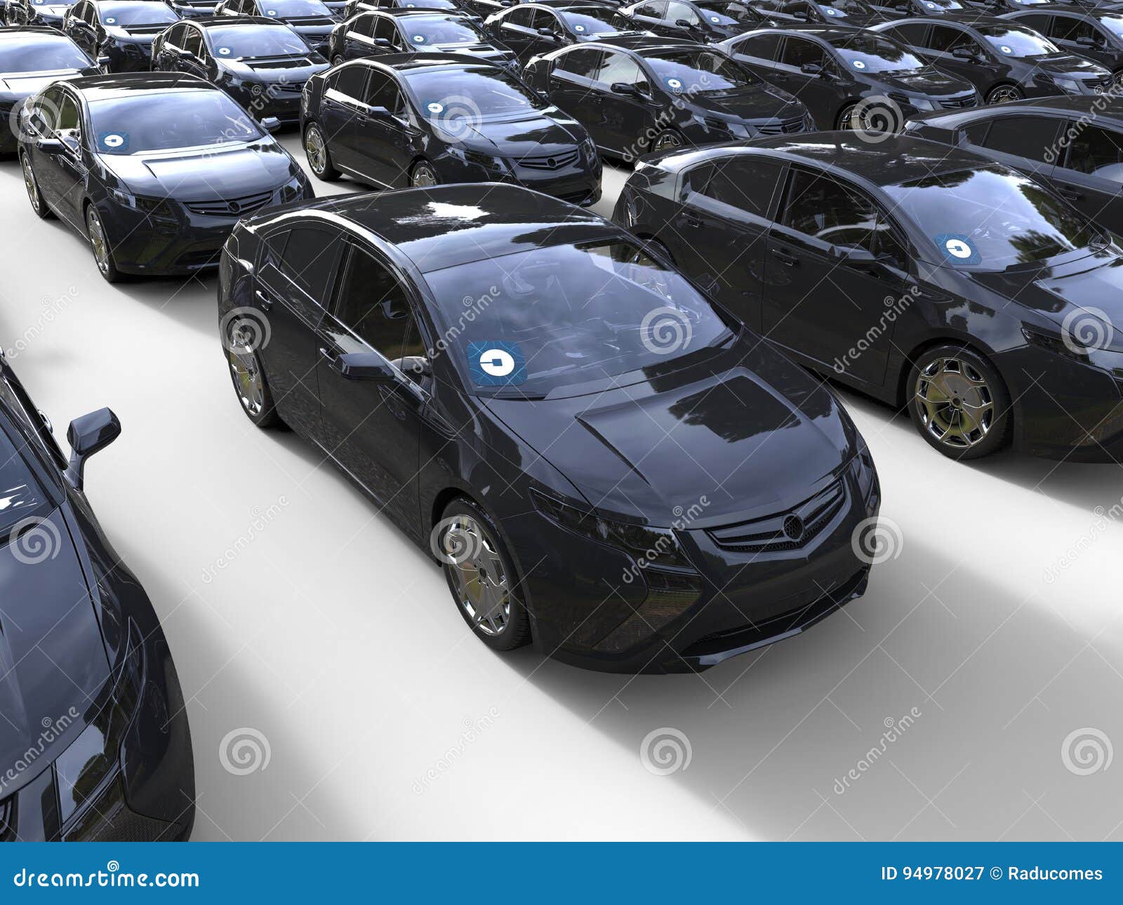 Uber Car Front View Illustration | CartoonDealer.com #74463532