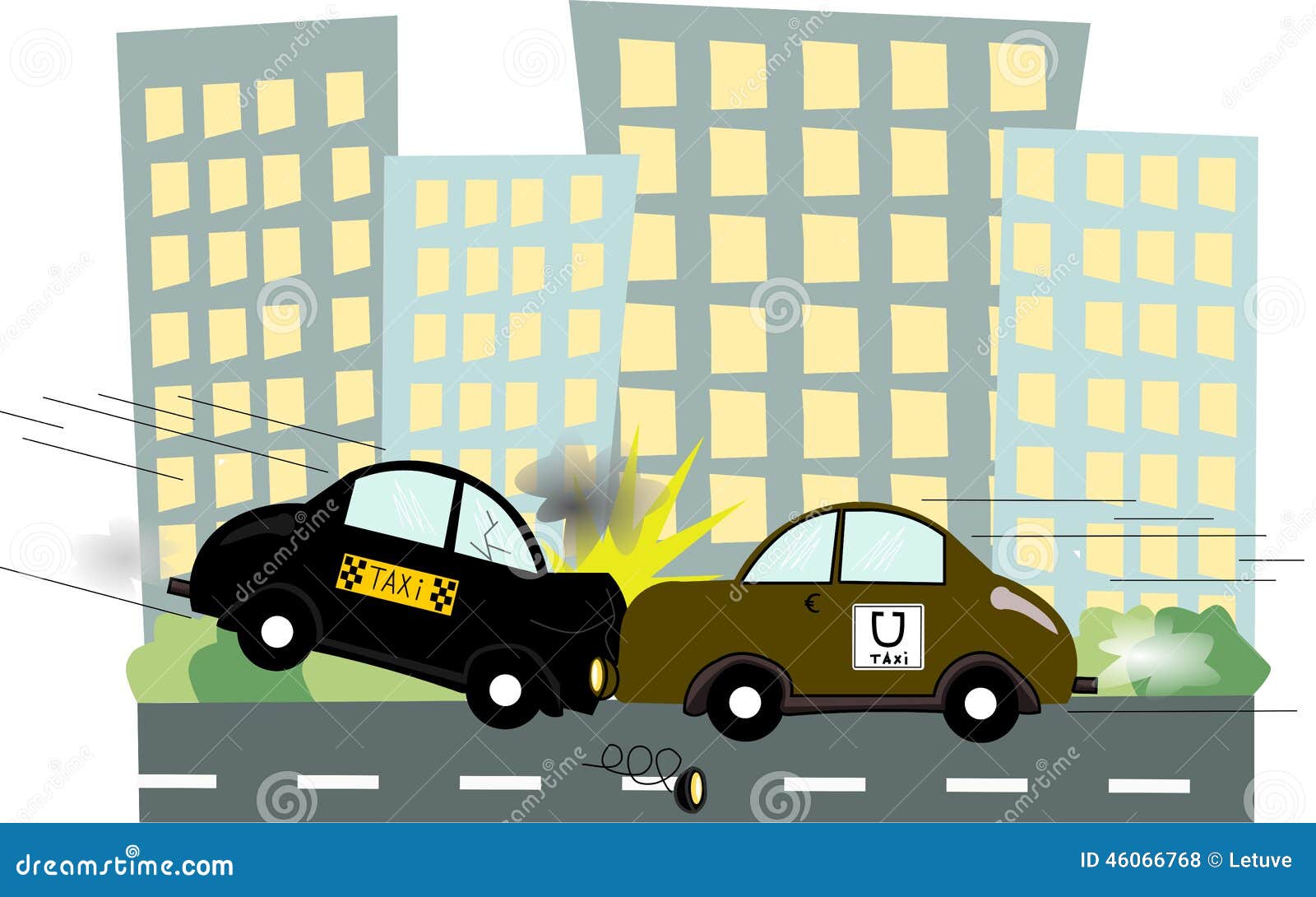 UBER Sign In Windshield Royalty-Free Cartoon | CartoonDealer.com #74463662