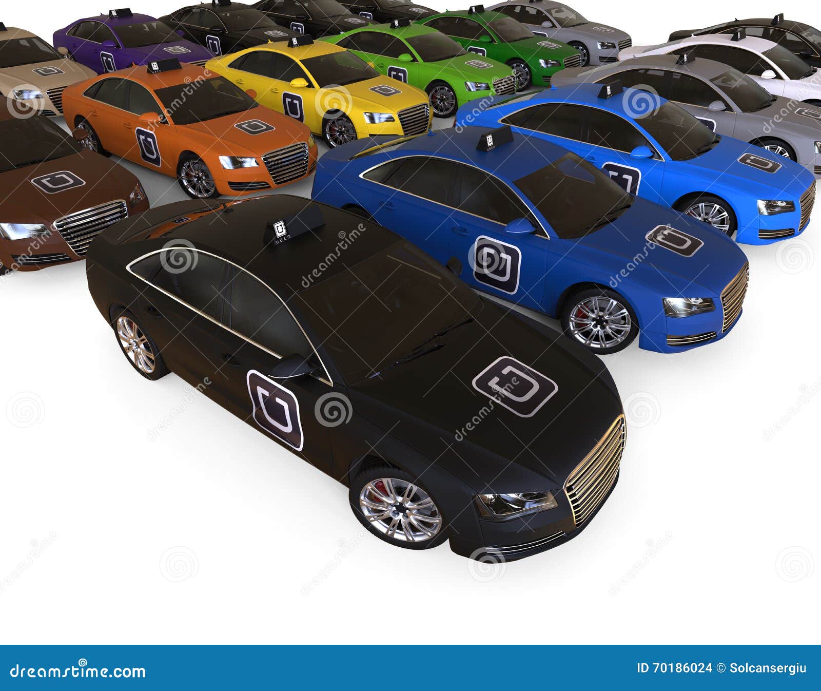 Uber taxi fleet editorial stock image. Illustration of cars - 70186024