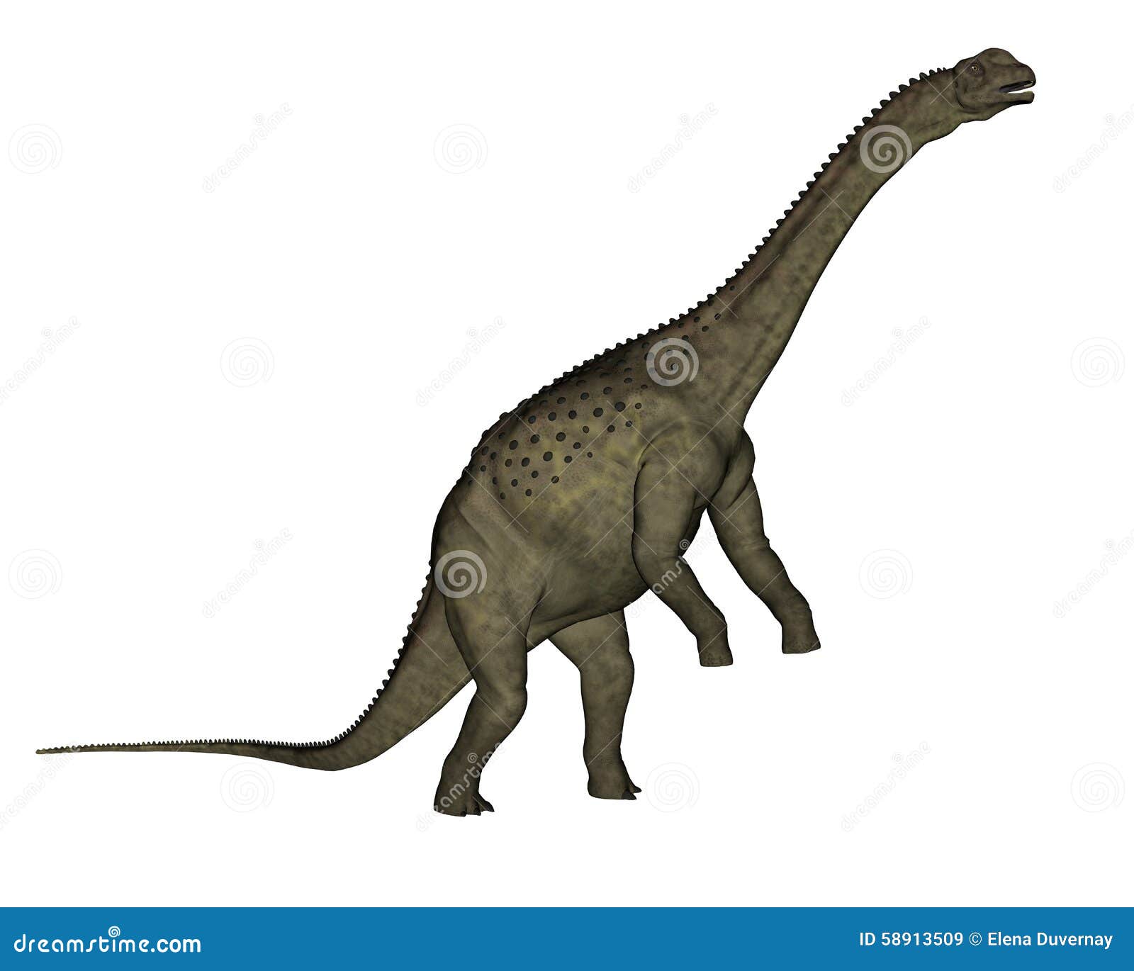 Uberabatitan Dinosaur - 3D Render Stock Illustration - Illustration of ...