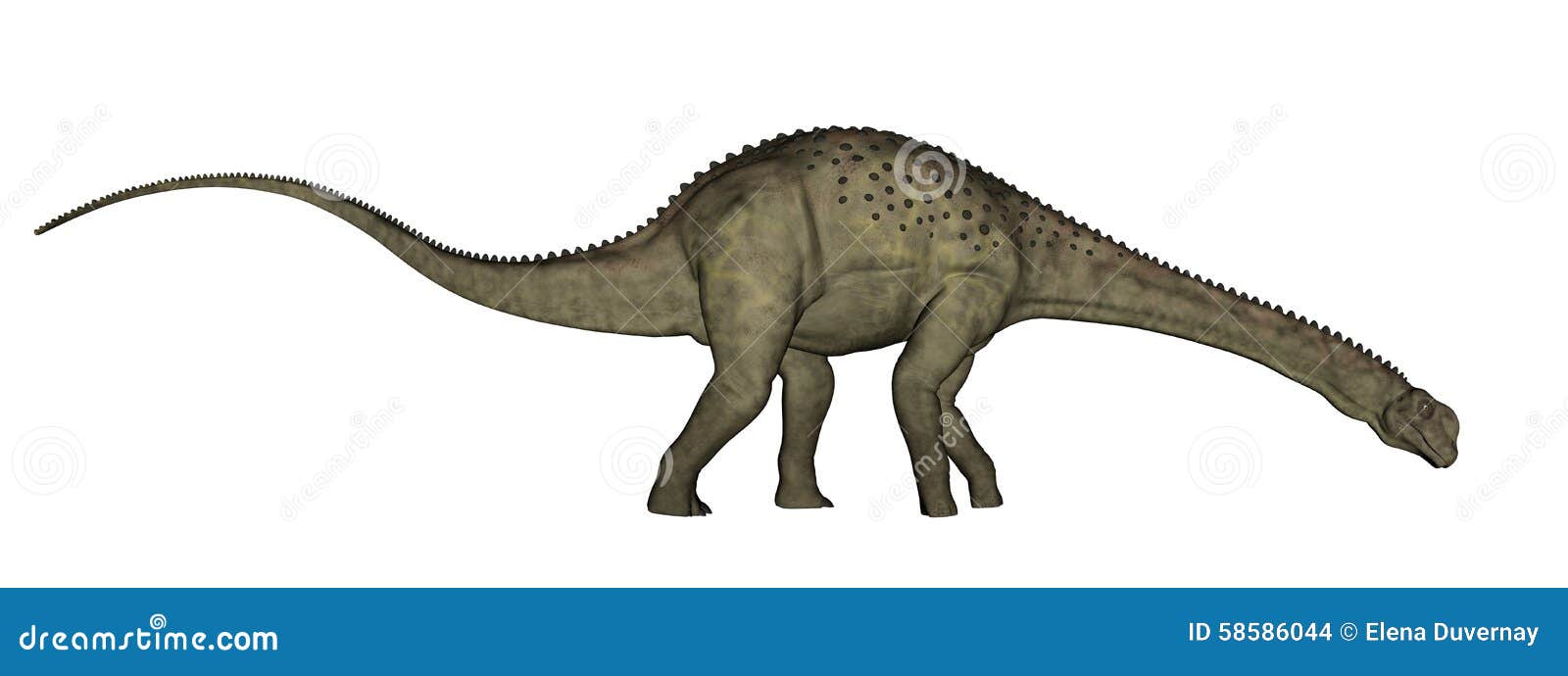 Uberabatitan Dinosaur - 3D Render Stock Illustration - Illustration of ...