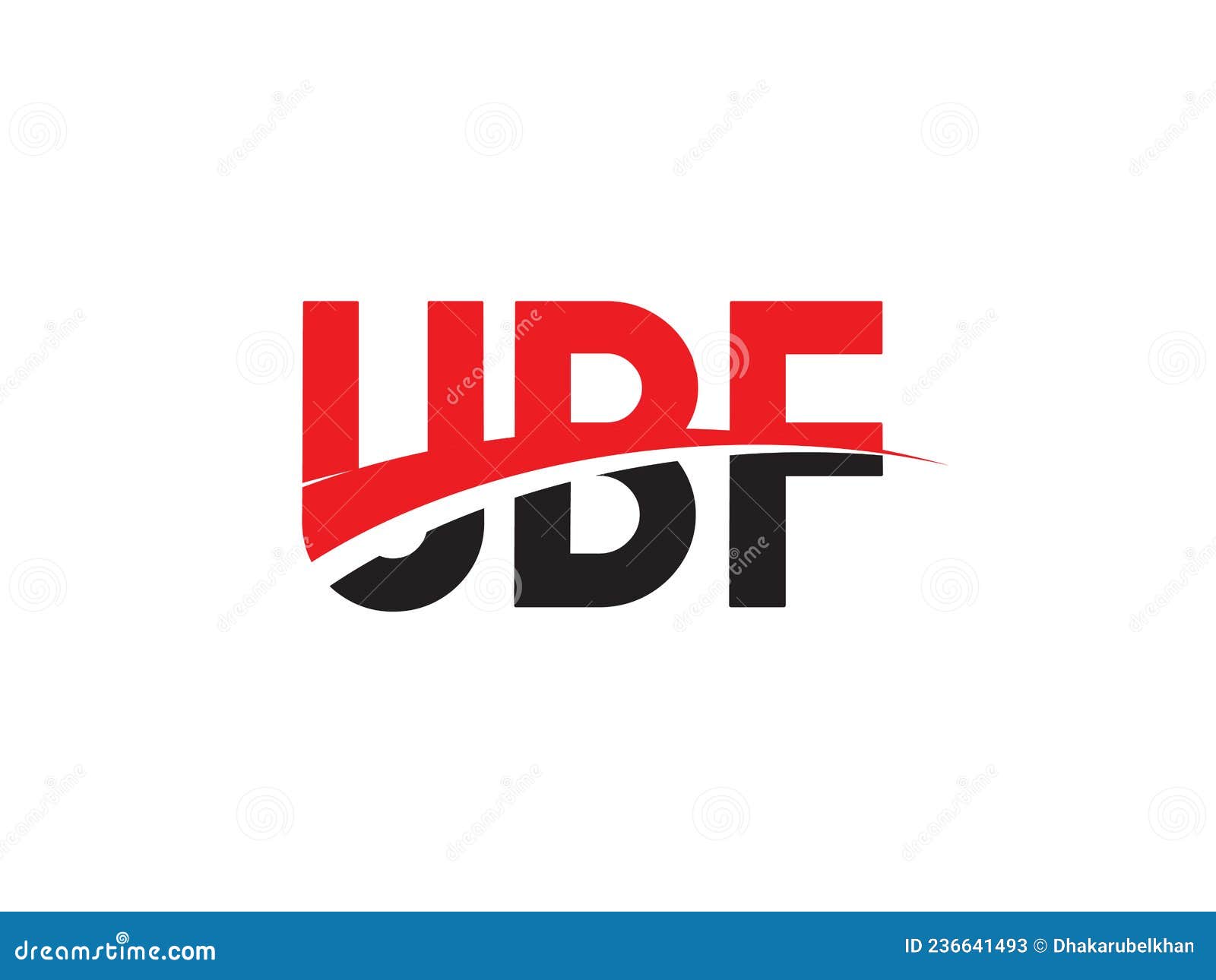 UBF Letter Initial Logo Design Vector Illustration Stock Vector ...