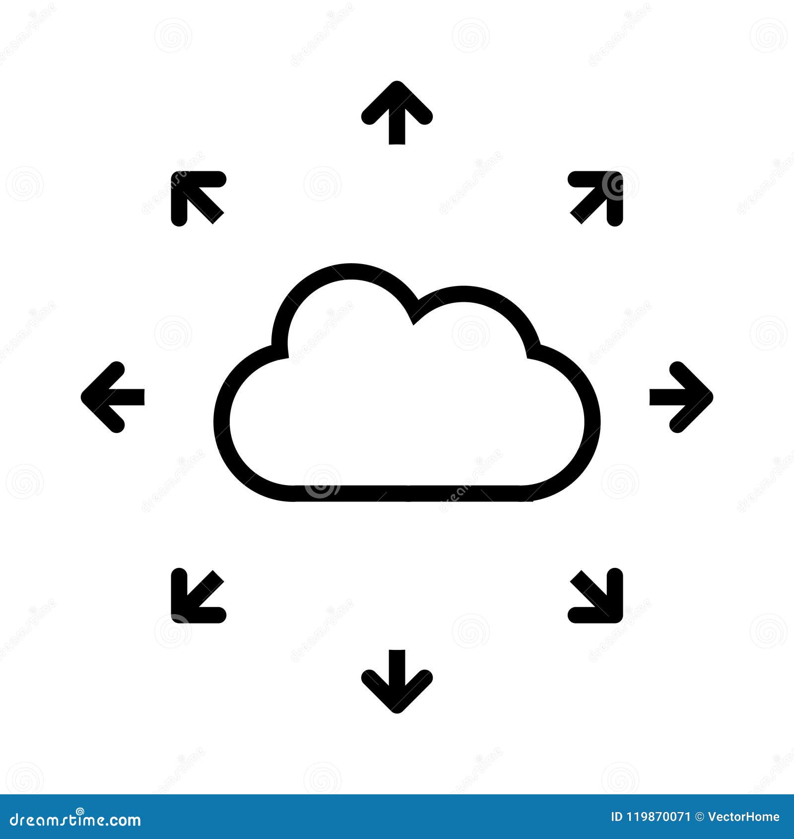 Ubiquitous Computing Icon, Vector Illustration Stock Vector ...