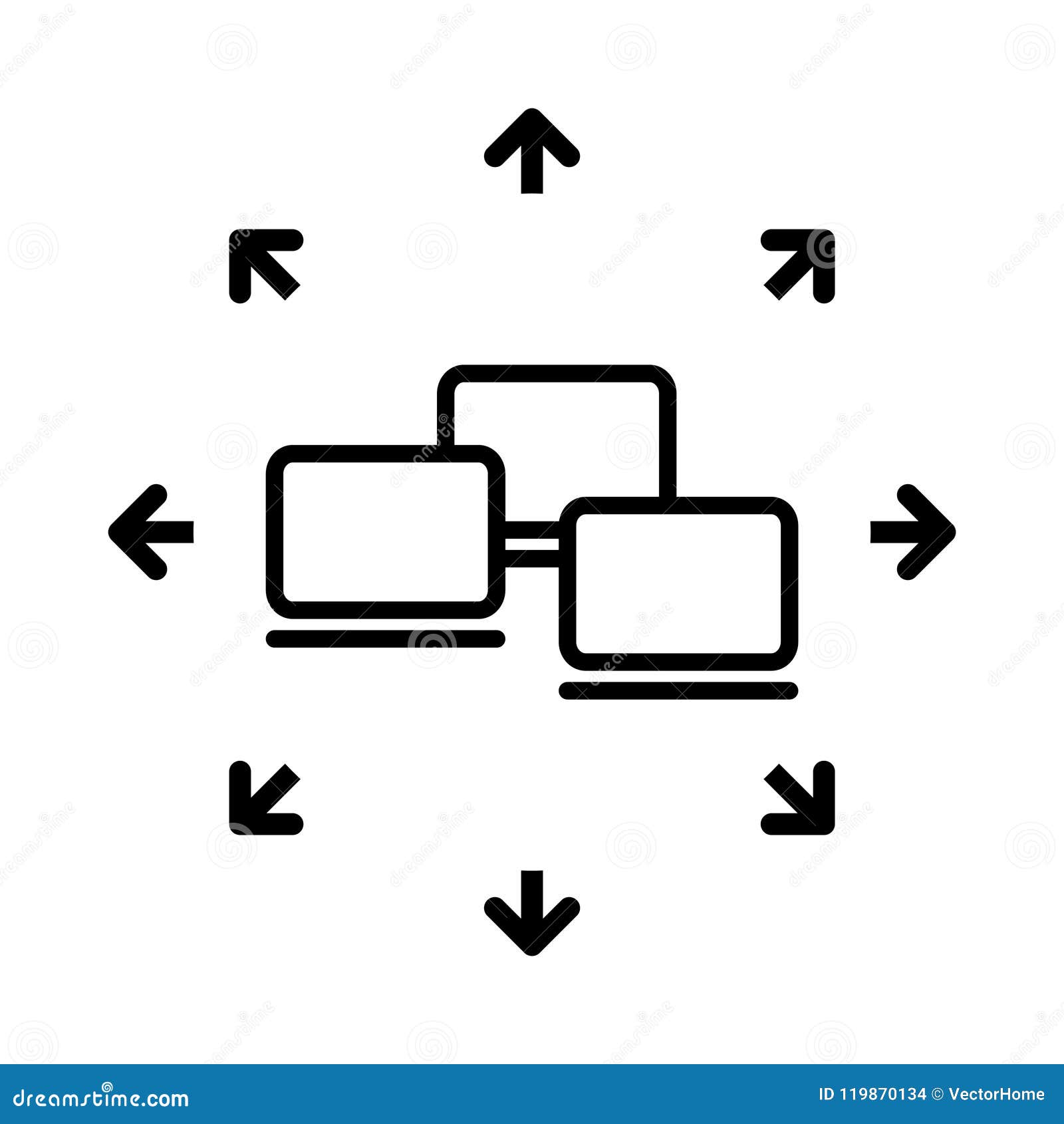 Ubiquitous Computing Icon, Vector Illustration Stock Vector ...