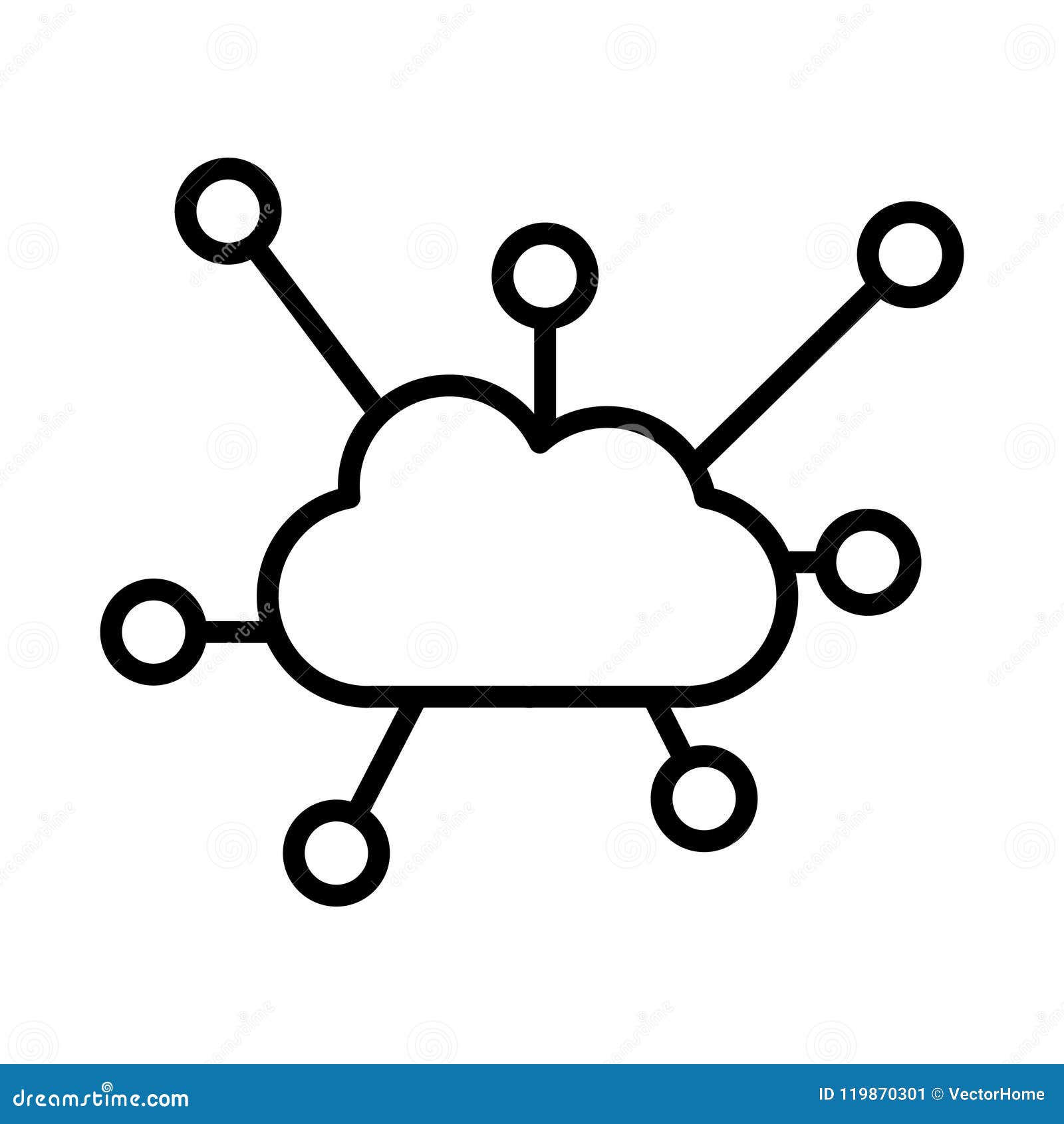 Ubiquitous Computing Icon, Vector Illustration Stock Vector ...