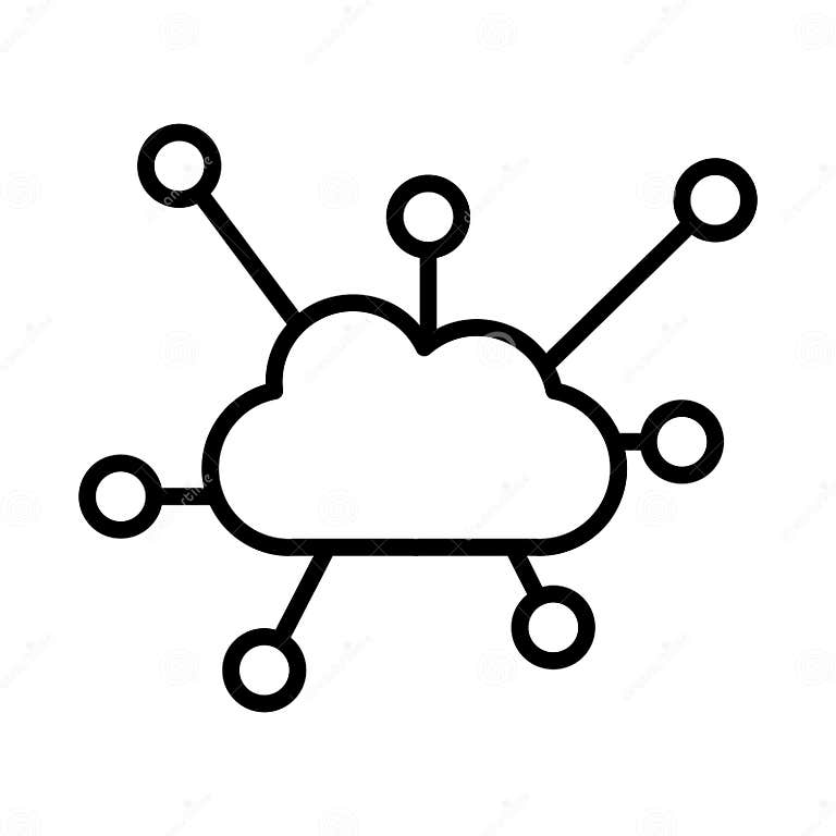 Ubiquitous Computing Icon, Vector Illustration Stock Vector ...