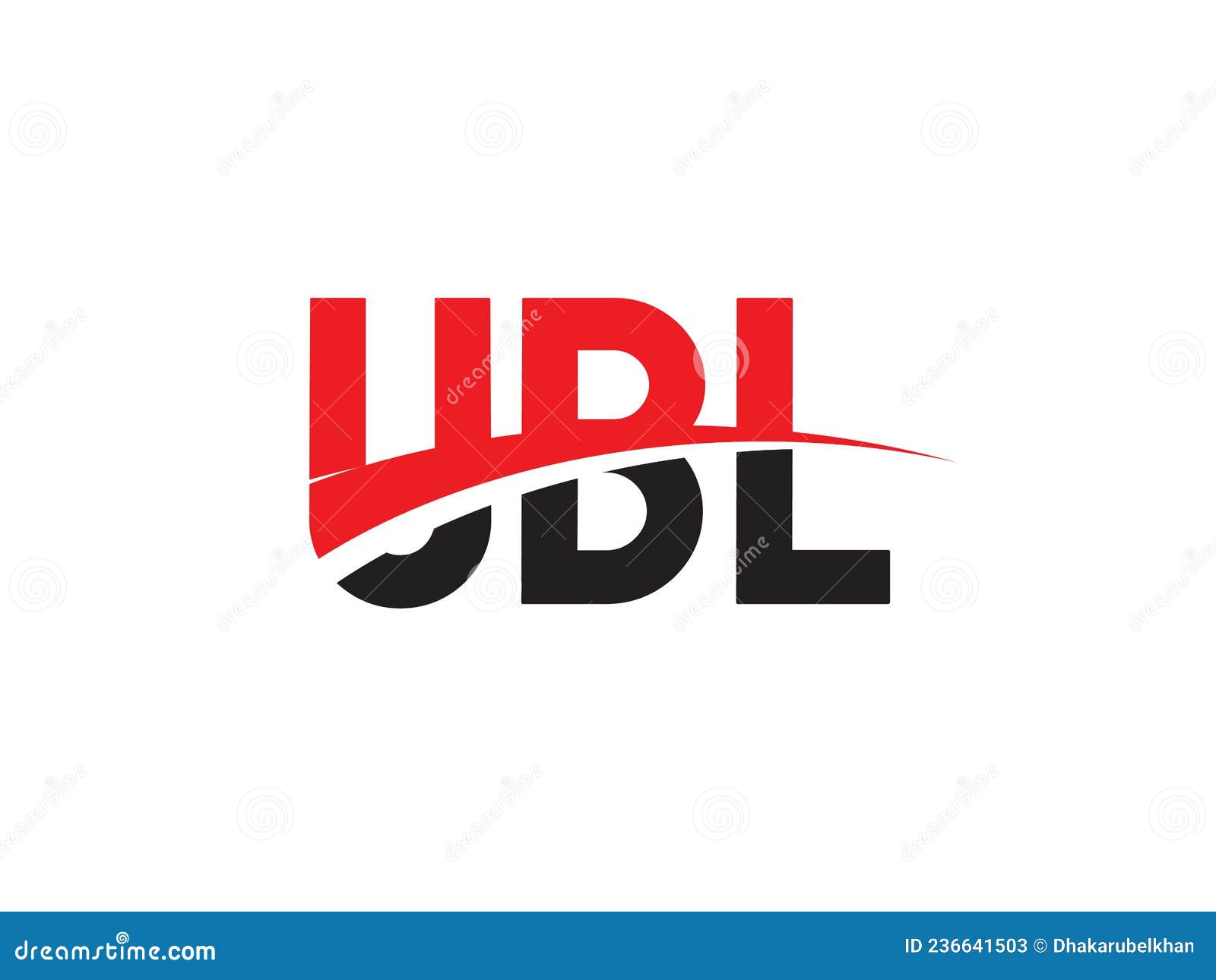 UBL Letter Initial Logo Design Vector Illustration Stock Vector ...