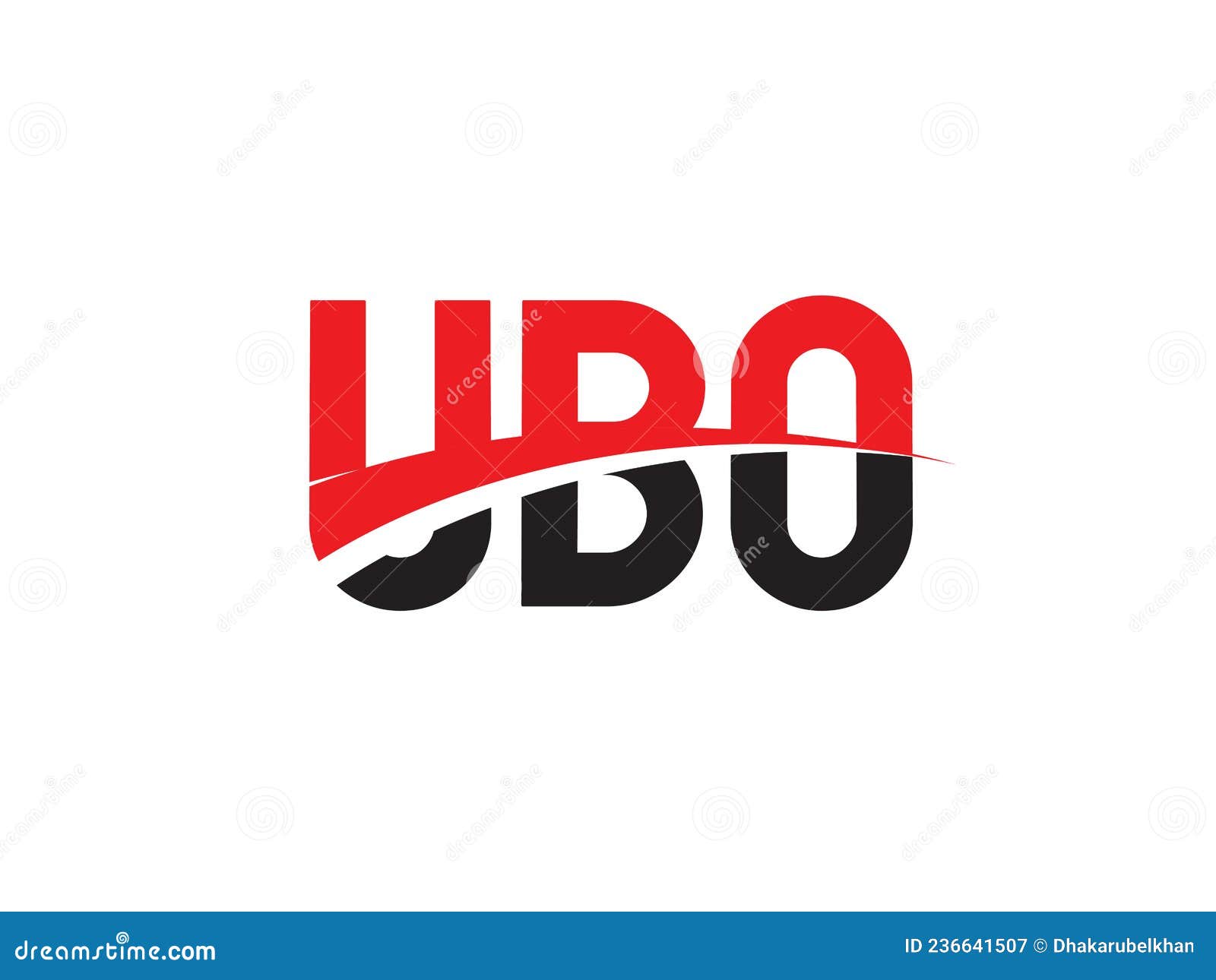UBO Letter Initial Logo Design Vector Illustration Stock Vector ...