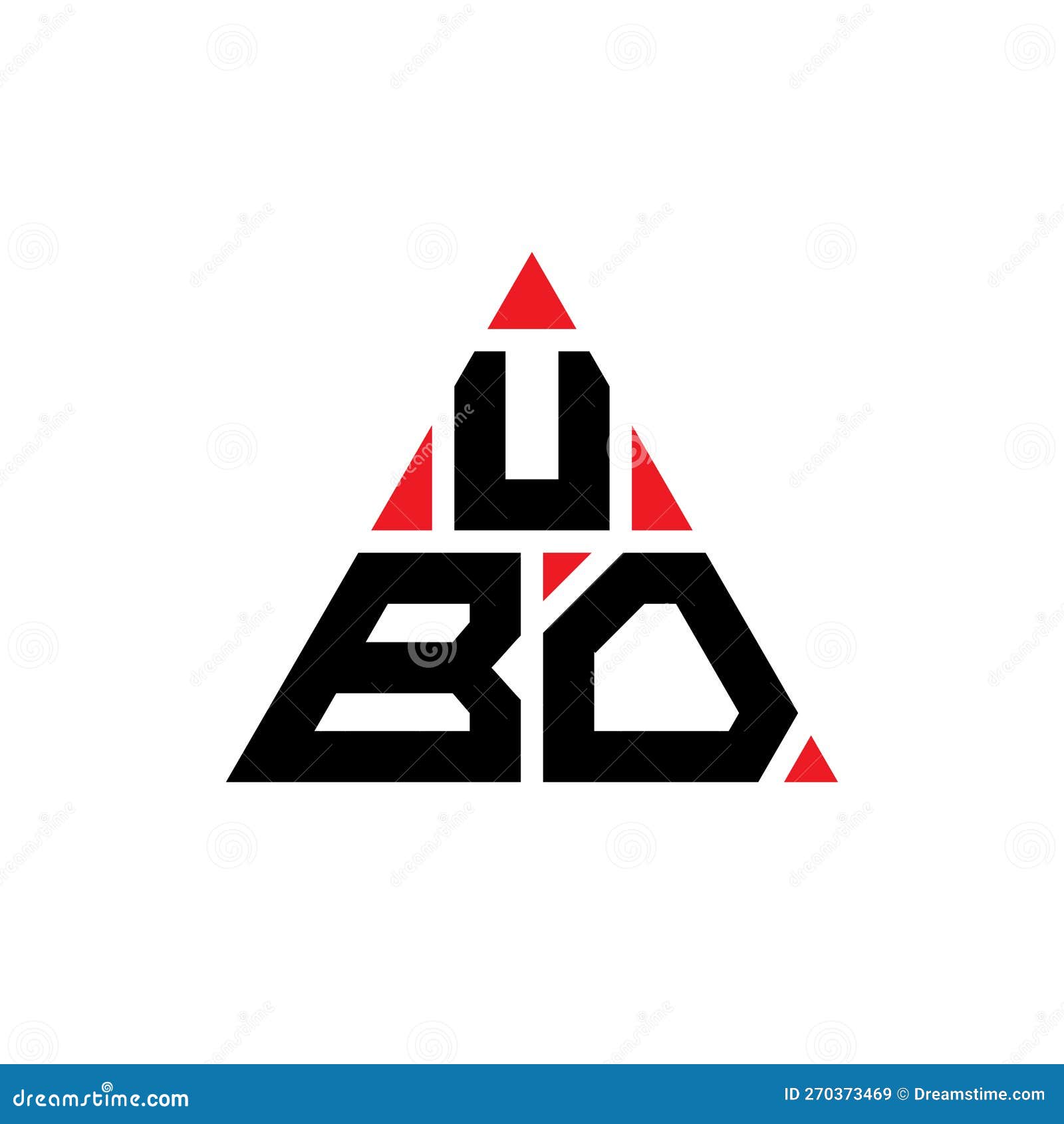 UBO Triangle Letter Logo Design with Triangle Shape. UBO Triangle Logo ...