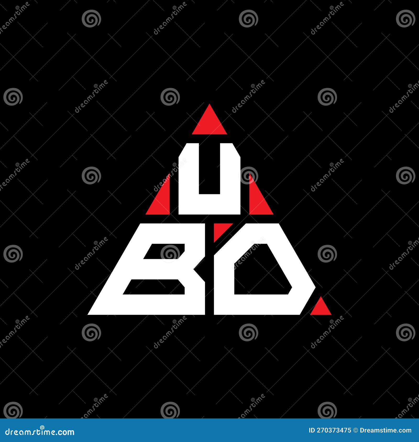 UBO Triangle Letter Logo Design with Triangle Shape. UBO Triangle Logo ...