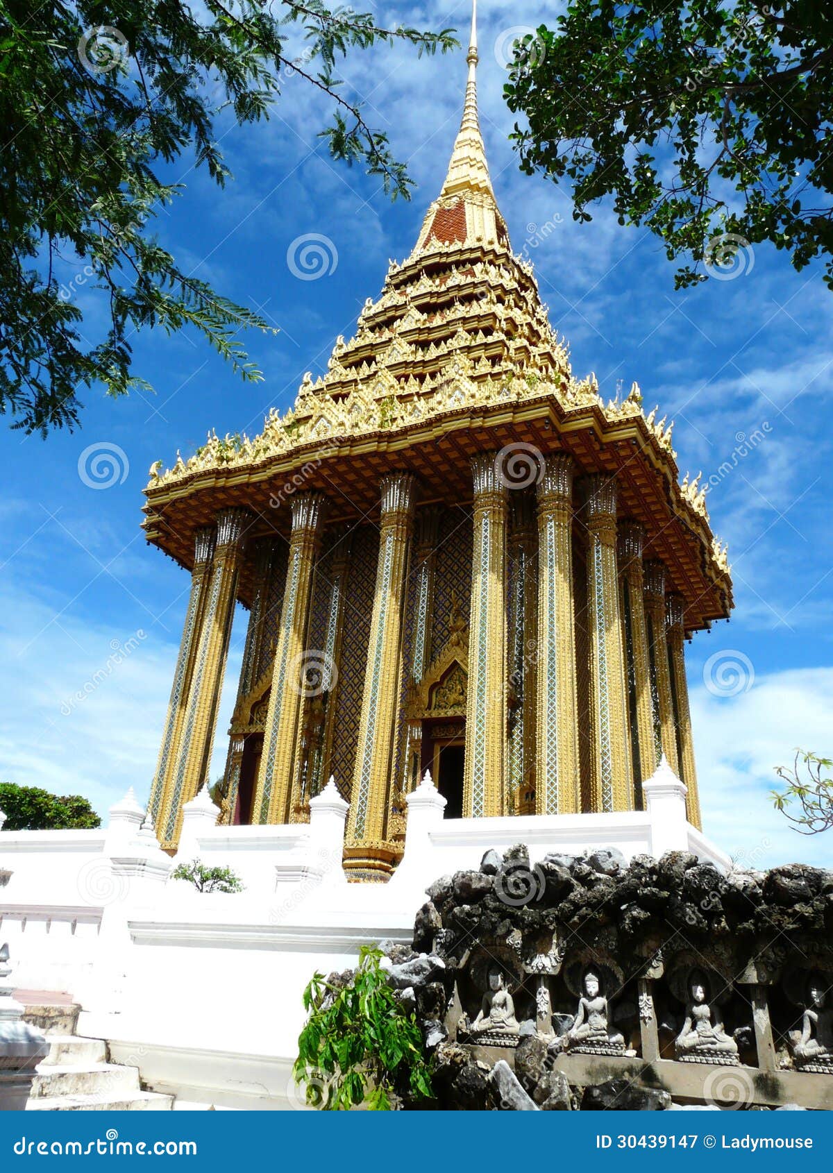 Ubosot stock image. Image of historic, marble, full, asian - 30439147