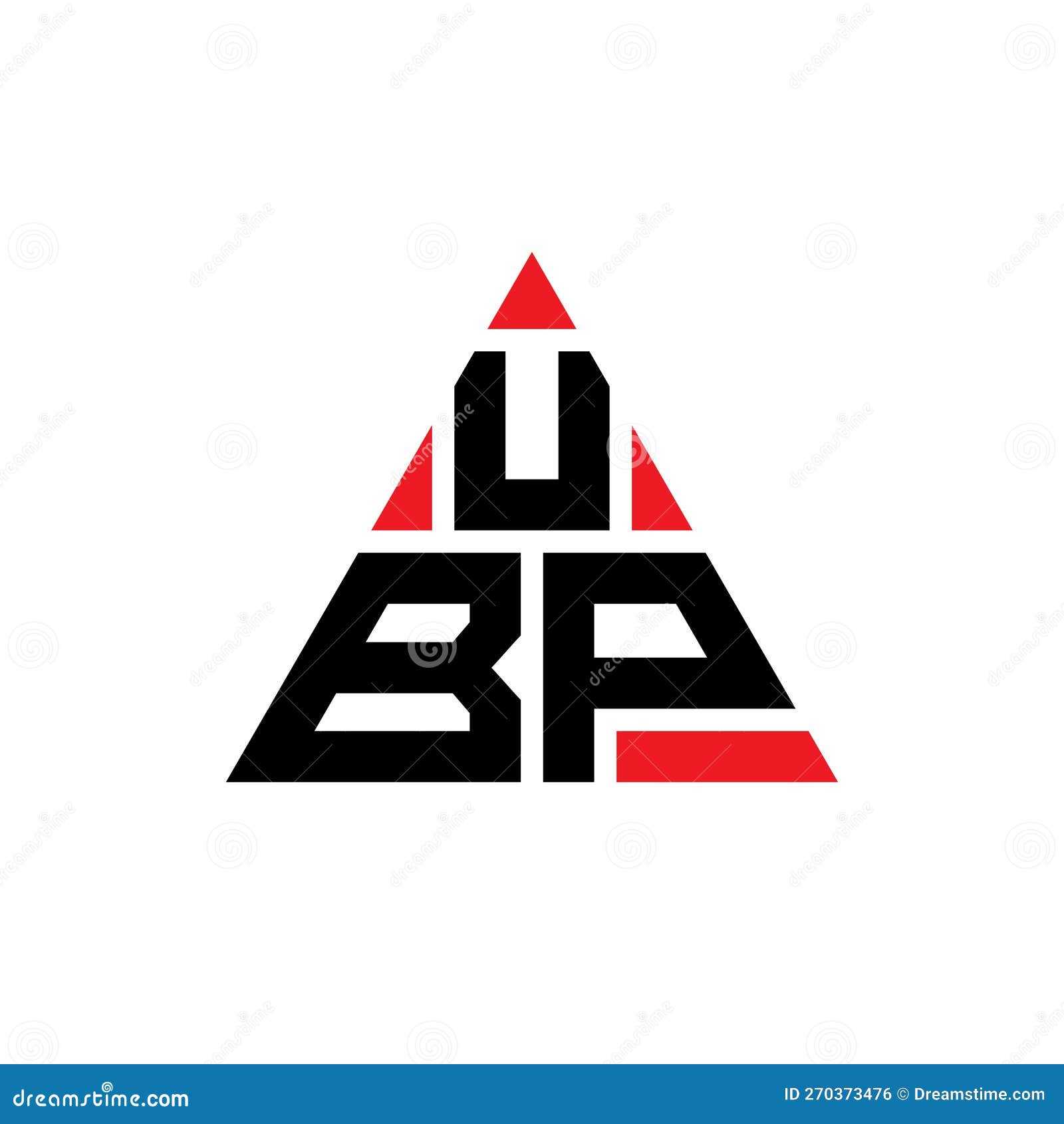 UBP Triangle Letter Logo Design with Triangle Shape. UBP Triangle Logo ...