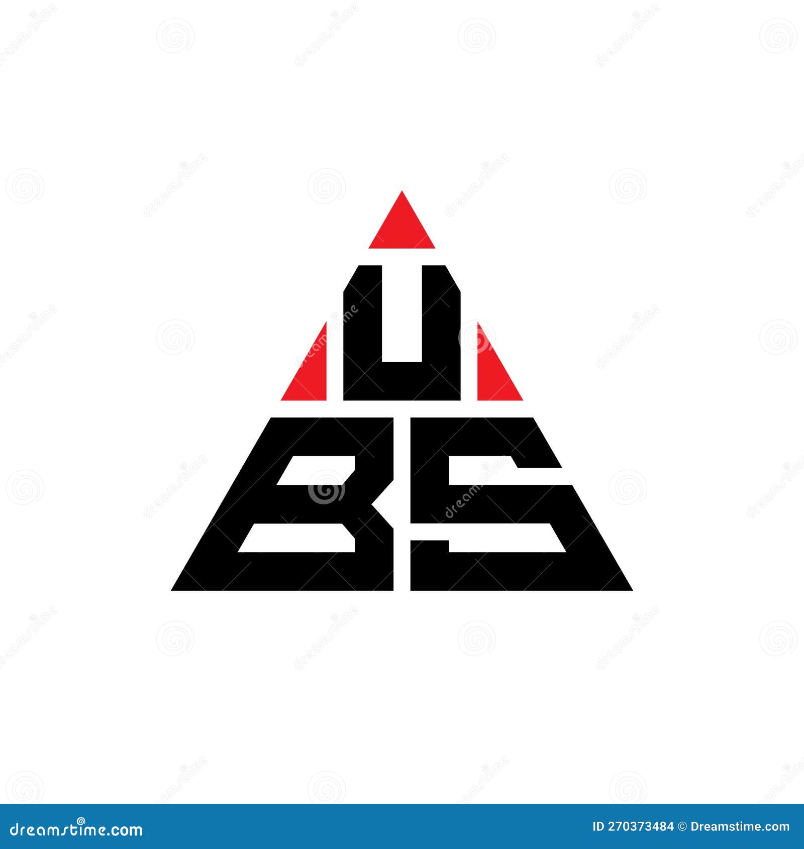 UBS Triangle Letter Logo Design with Triangle Shape. UBS Triangle Logo ...