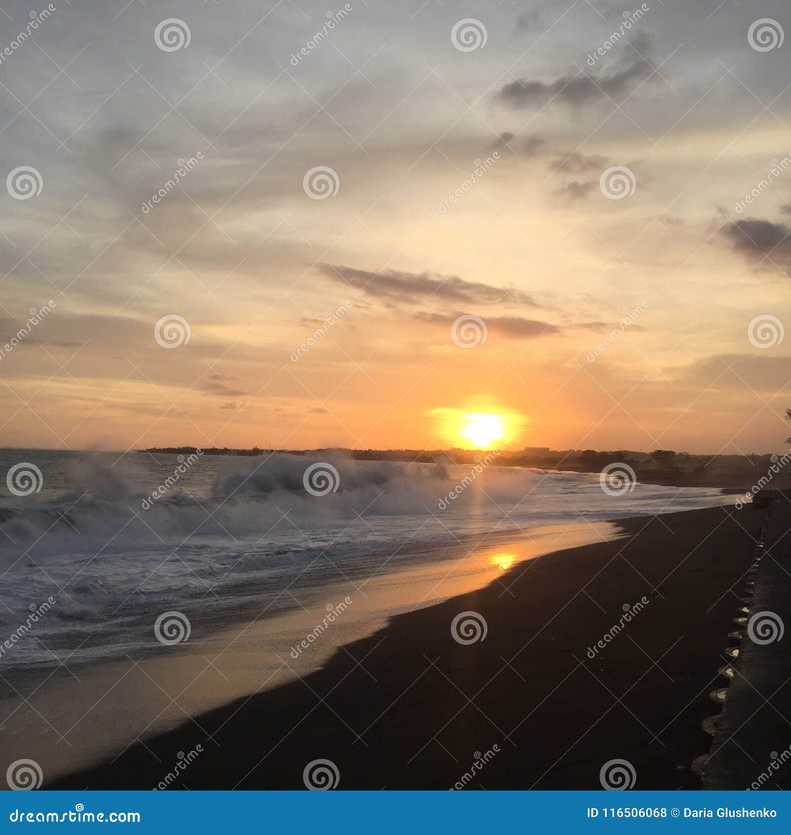 Ubud stock photo. Image of waves, beach, seashore, sunset - 116506068