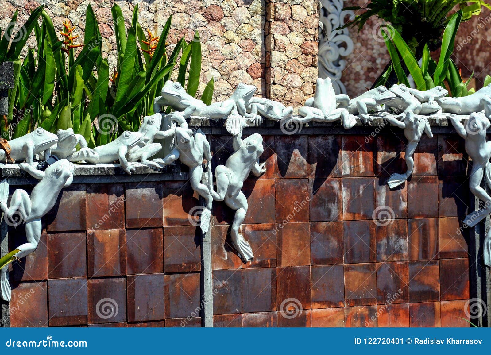 2010.08.10, Ubud, Bali. Decorative Authentic Elements of the Building ...