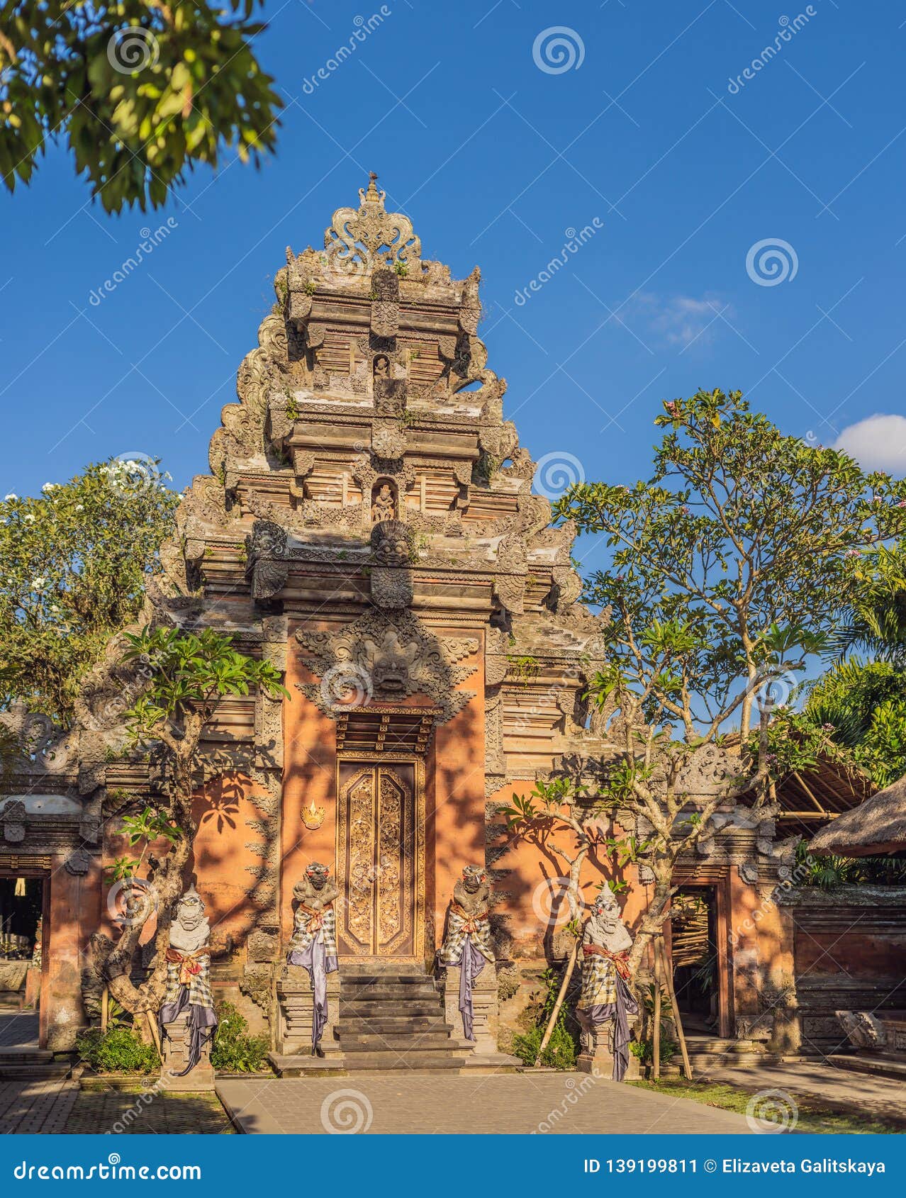 Ubud Palace, Bali - Inside the Ubud Palace, Bali Stock Image - Image of ...