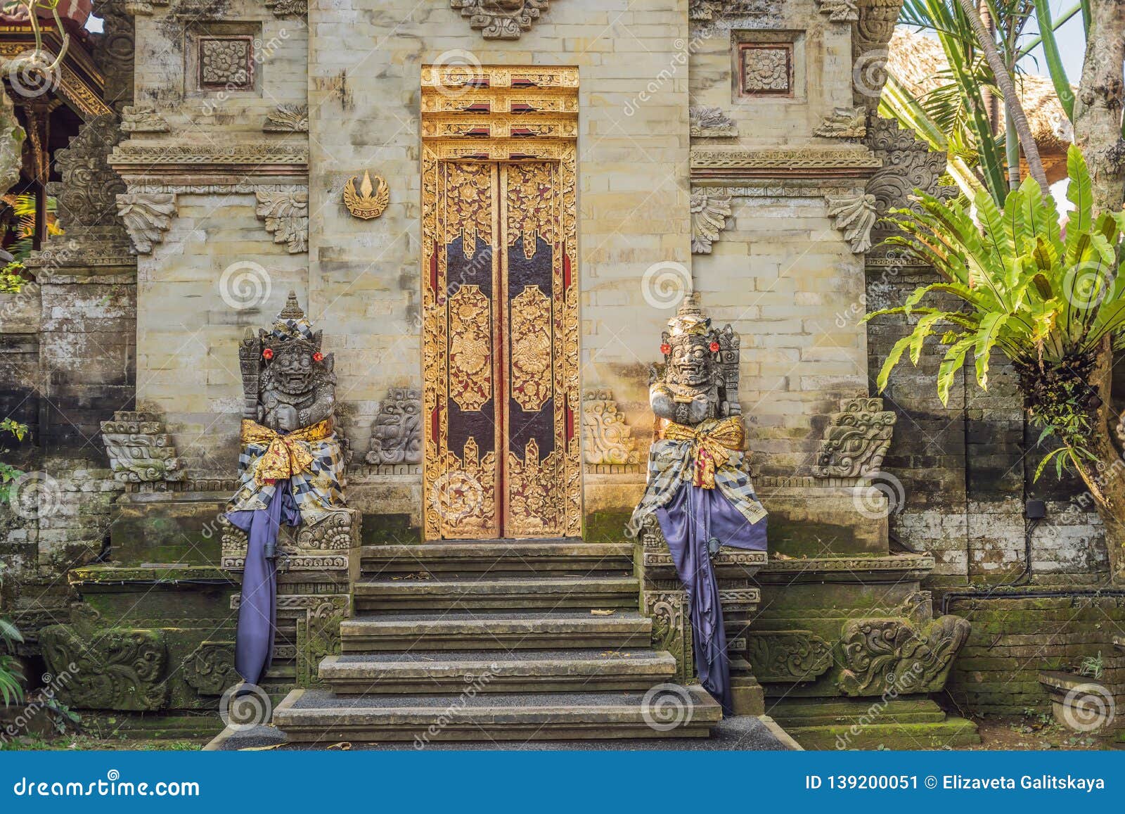 Ubud Palace, Bali - Inside the Ubud Palace, Bali Stock Image - Image of ...