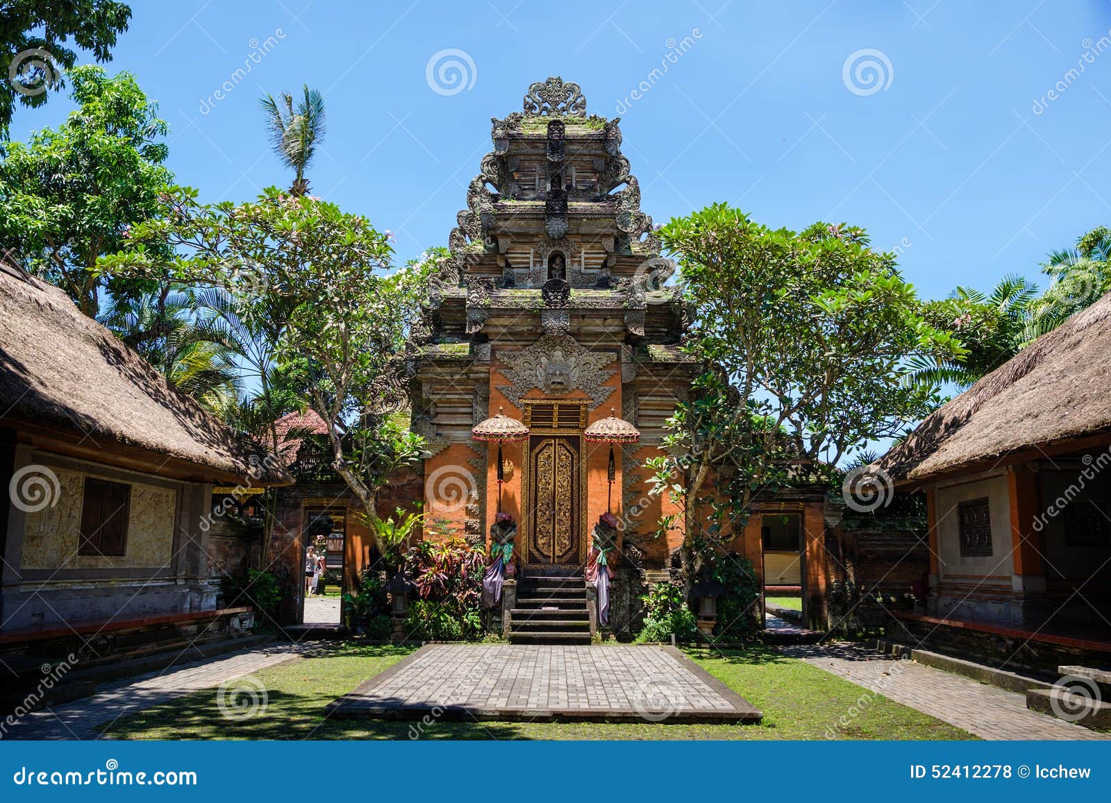Ubud palace, Bali stock photo. Image of island, landmark - 52412278