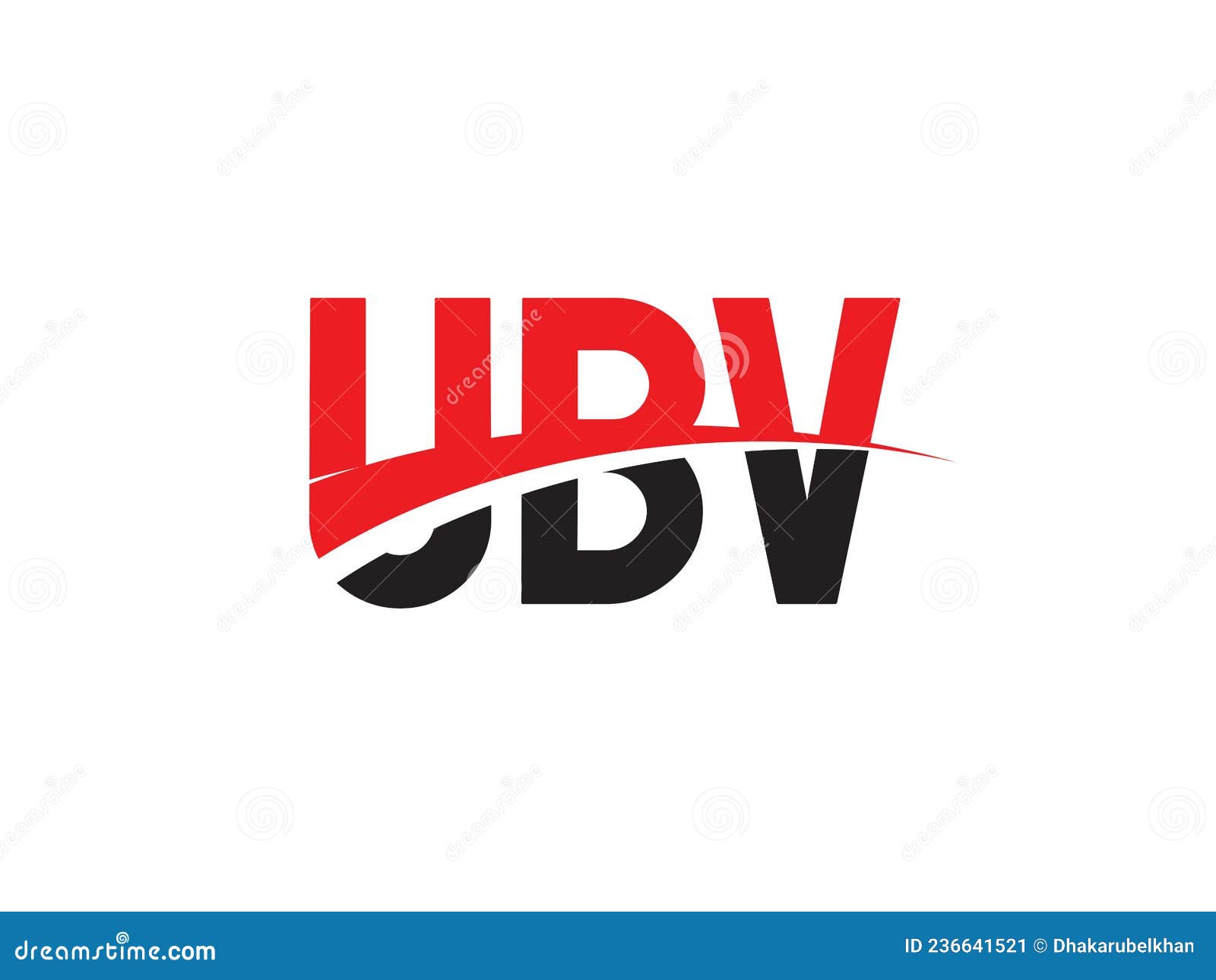 UBV Letter Initial Logo Design Vector Illustration Stock Vector ...
