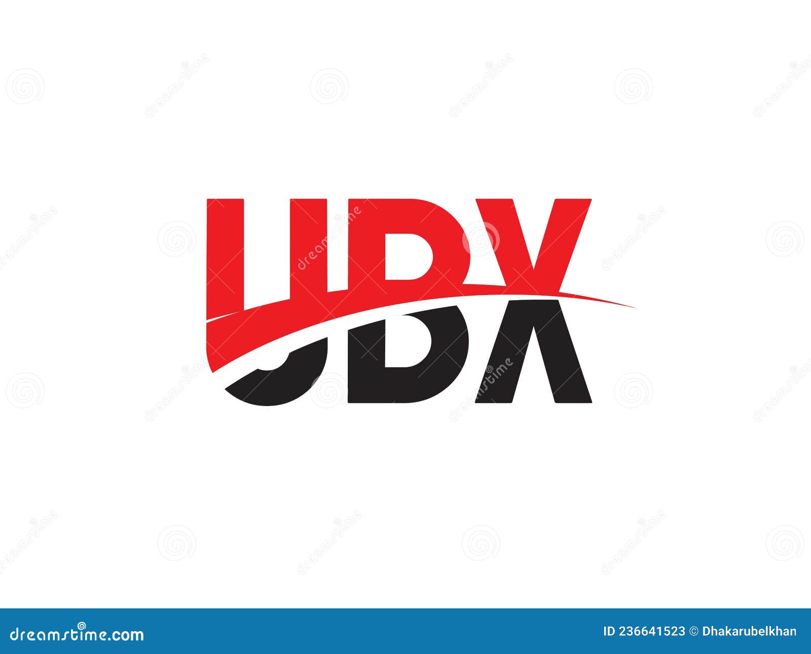 UBX Letter Initial Logo Design Vector Illustration Stock Vector ...