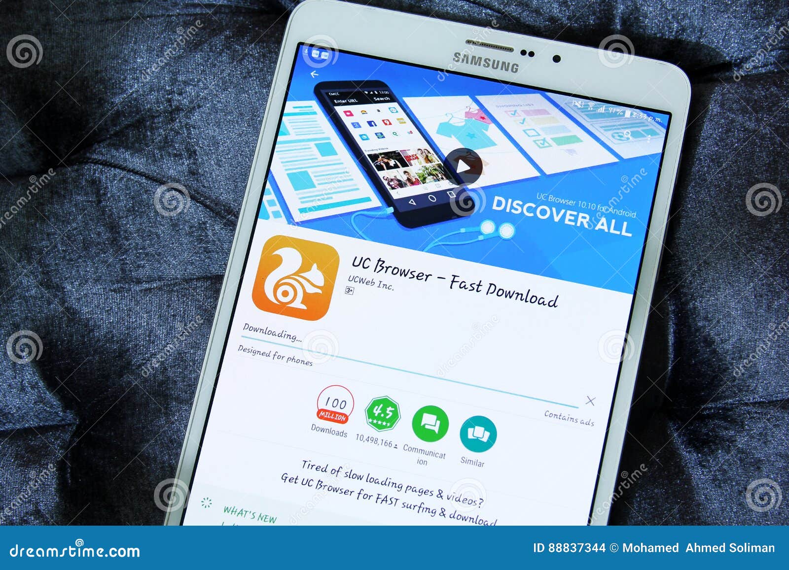 UC browser app editorial stock image. Image of browsing - 88837344