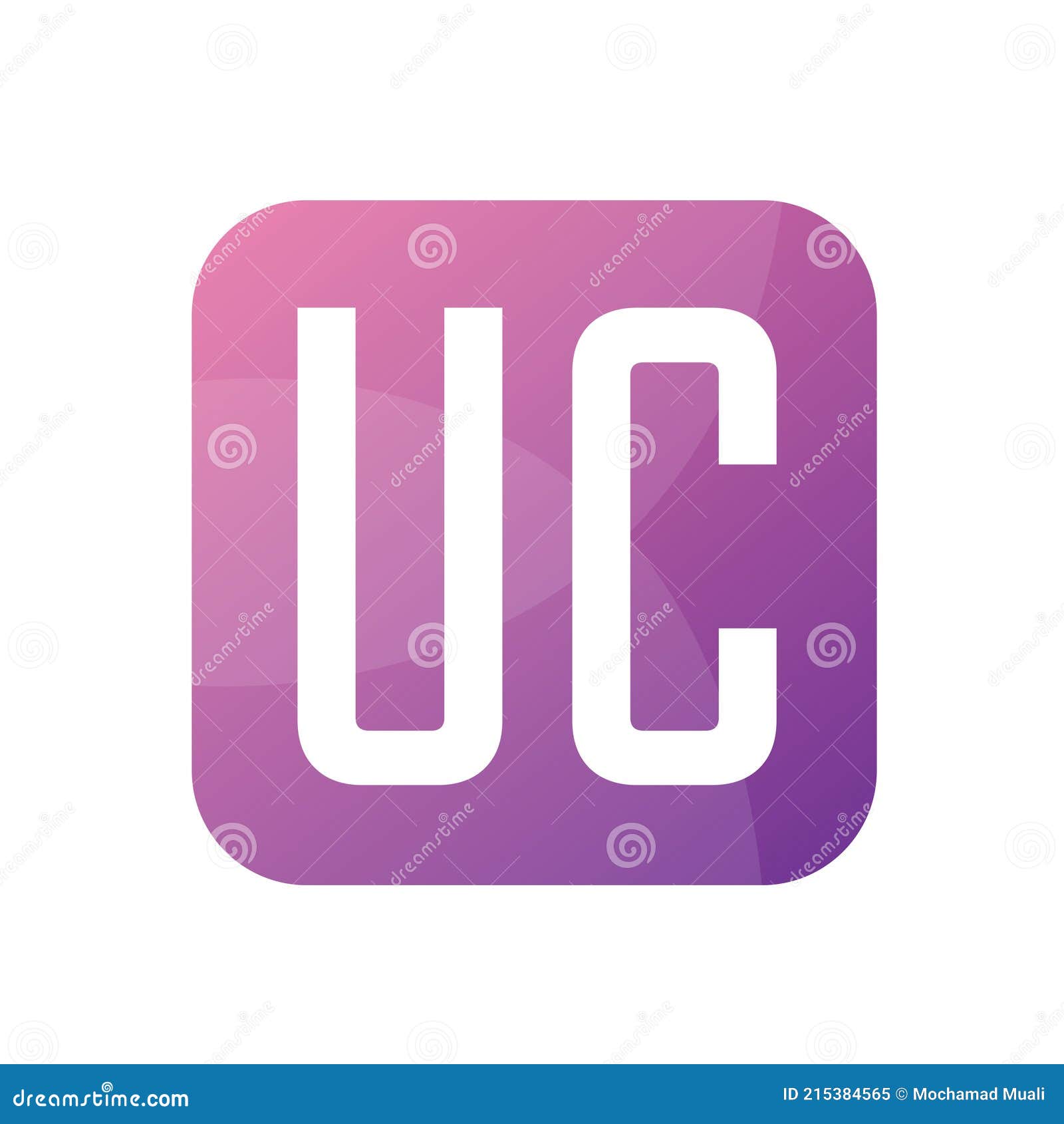 Uc Carta Logo Design with Simple Style Stock de ilustración ...
