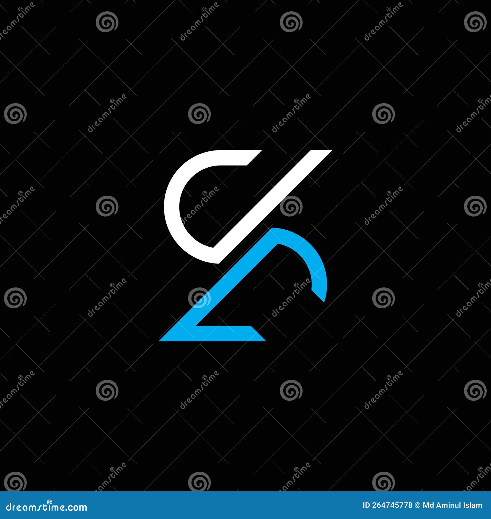 UC Letter Logo Creative Design with Vector Graphic, Stock Vector ...