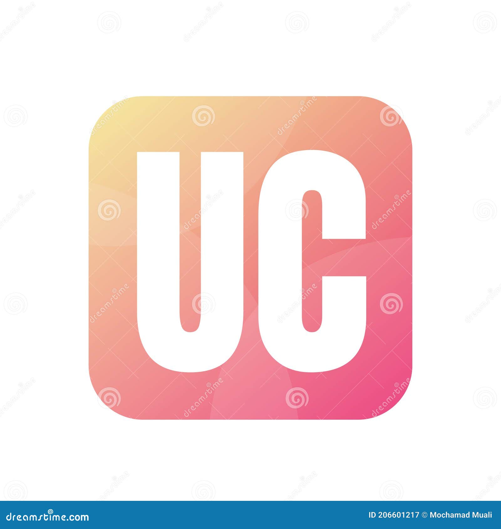 UC Letter Logo Design with Simple Style Stock Vector - Illustration of ...