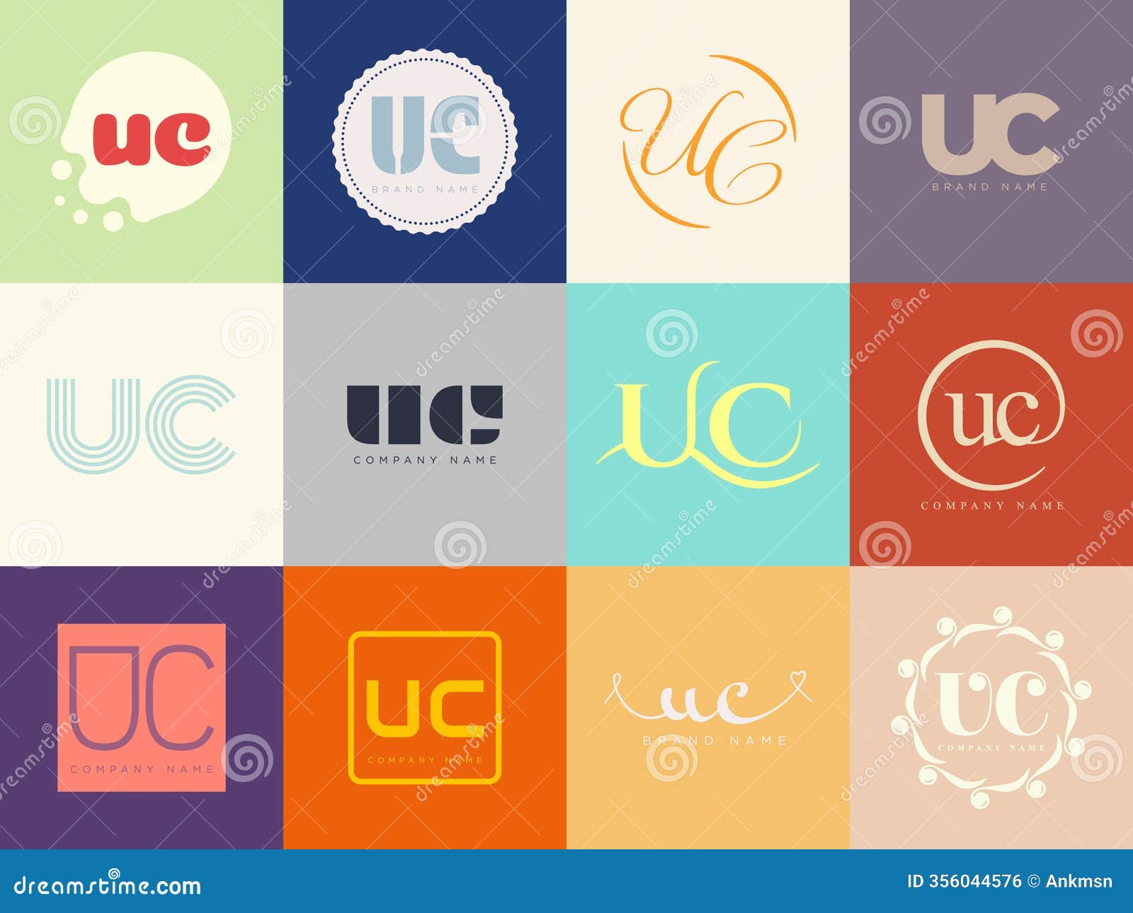 UC Logo Company Template. Letter U and C Logotype Stock Vector ...